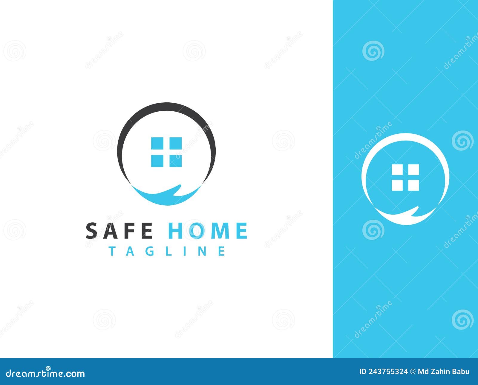 Safe home logo template stock vector. Illustration of control - 243755324