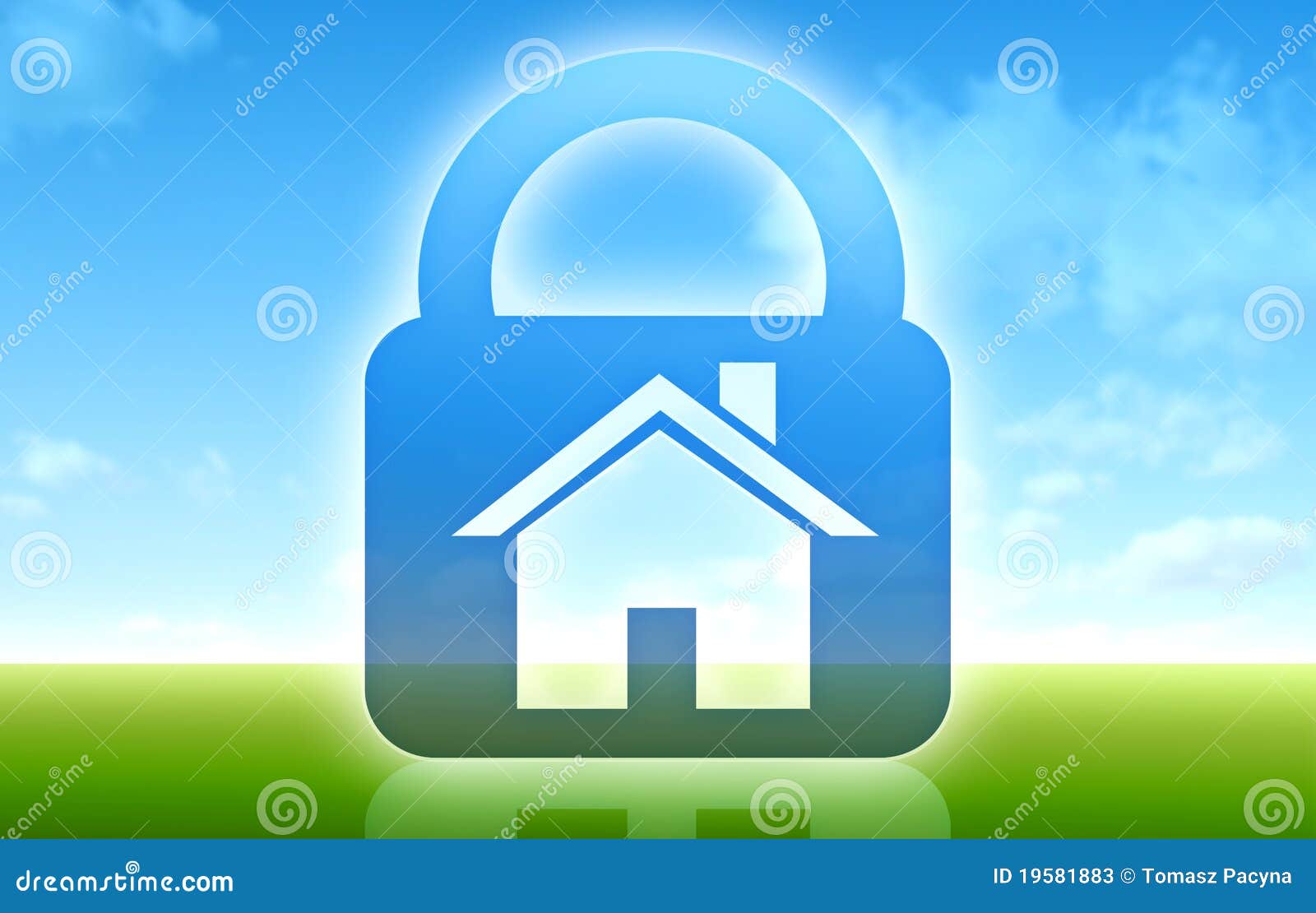 Safe house concept stock illustration. Illustration of construct - 19581883