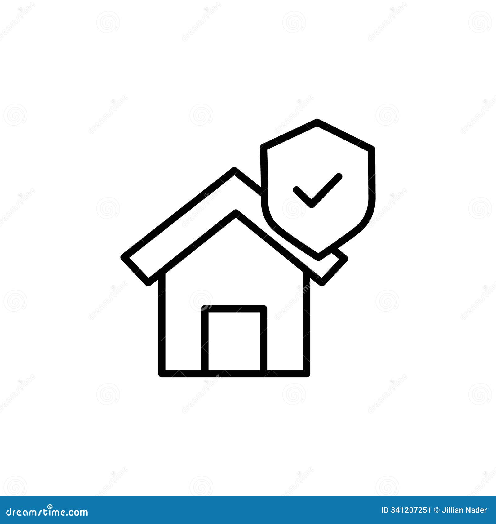 Safe House Icon Flat Logo Isolated Symbol Stock Illustration ...