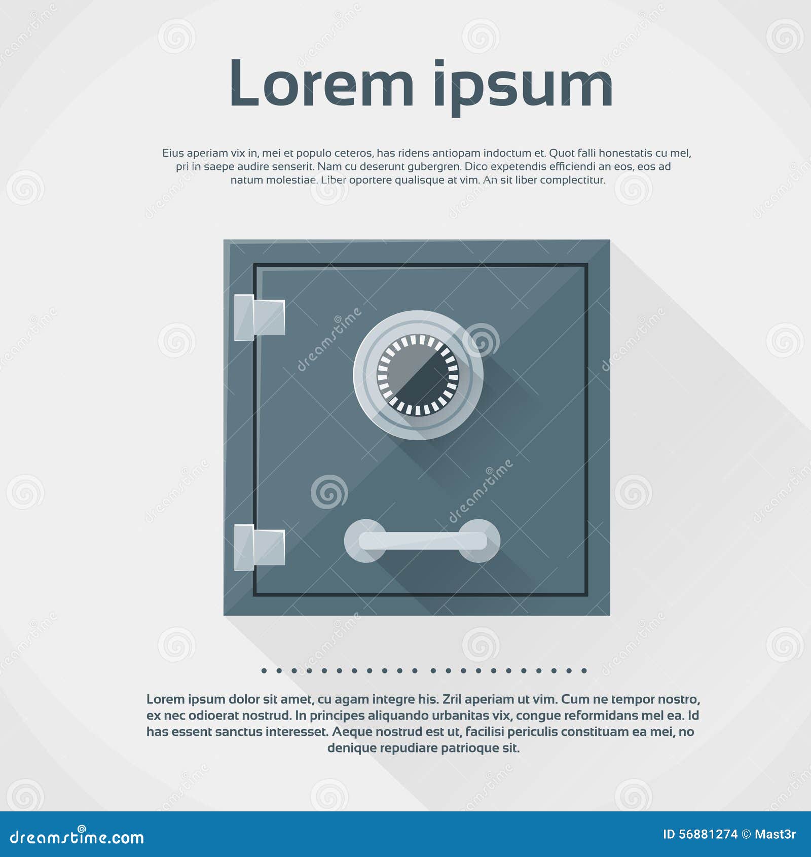 Safe Icon Bank Money Savings Storage Flat Vector Stock Vector ...