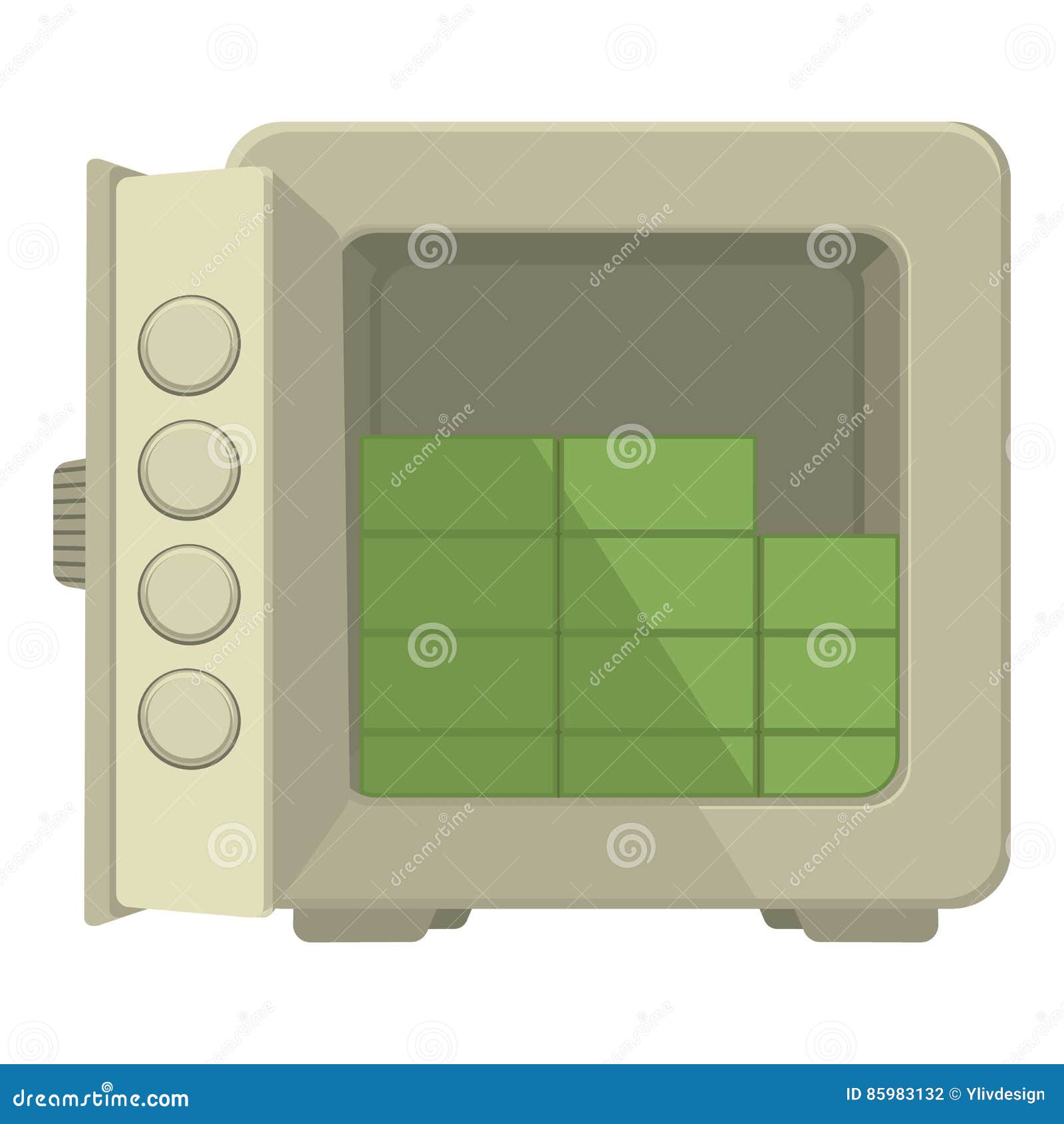 Safe icon, cartoon style stock vector. Illustration of accessibility ...