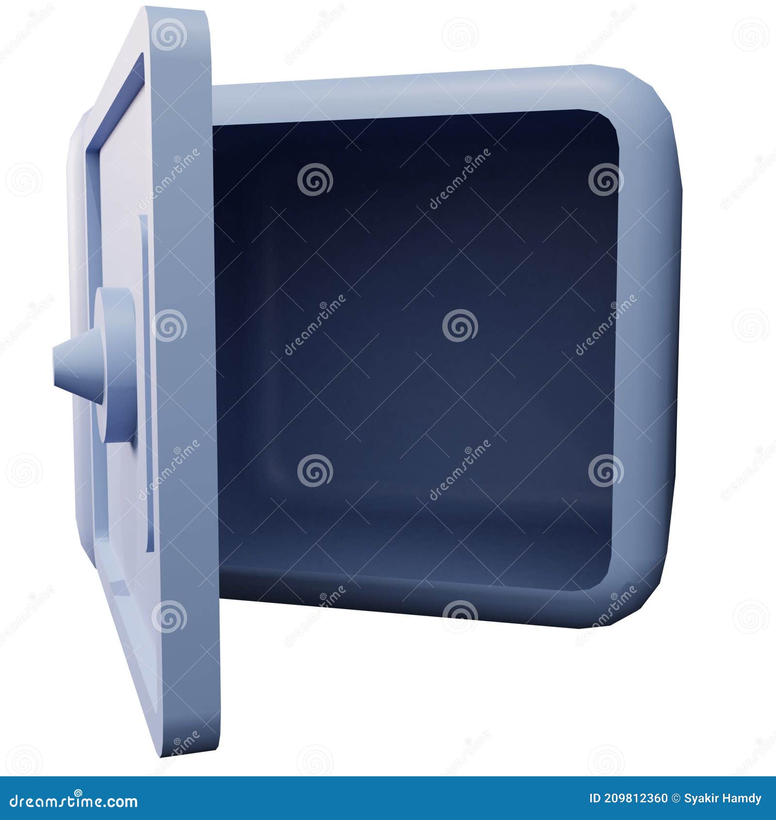 Safe icon 3D rendering set stock illustration. Illustration of bill ...