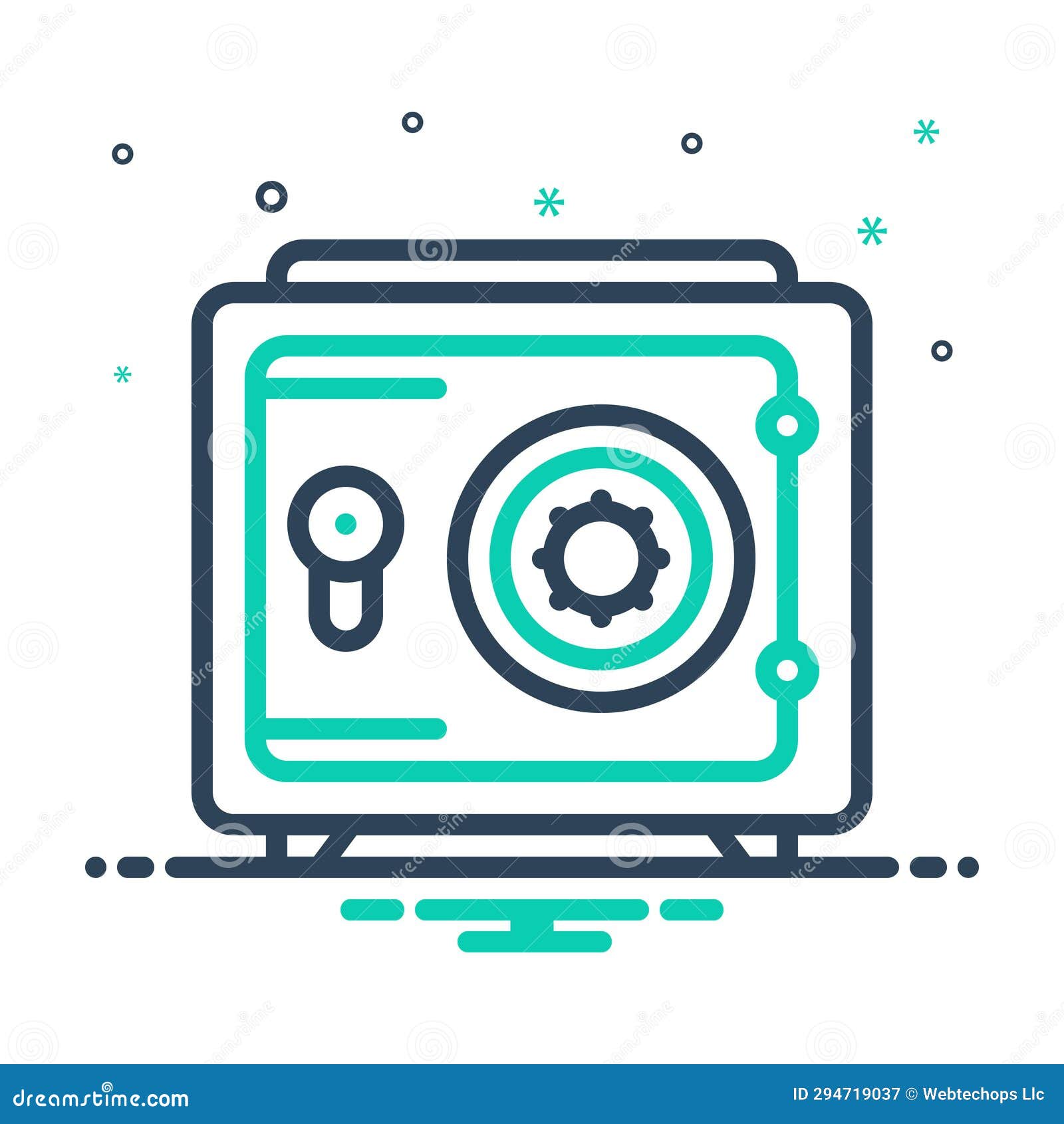 Mix Icon for Safe, Money and Locker Stock Vector - Illustration of icon ...