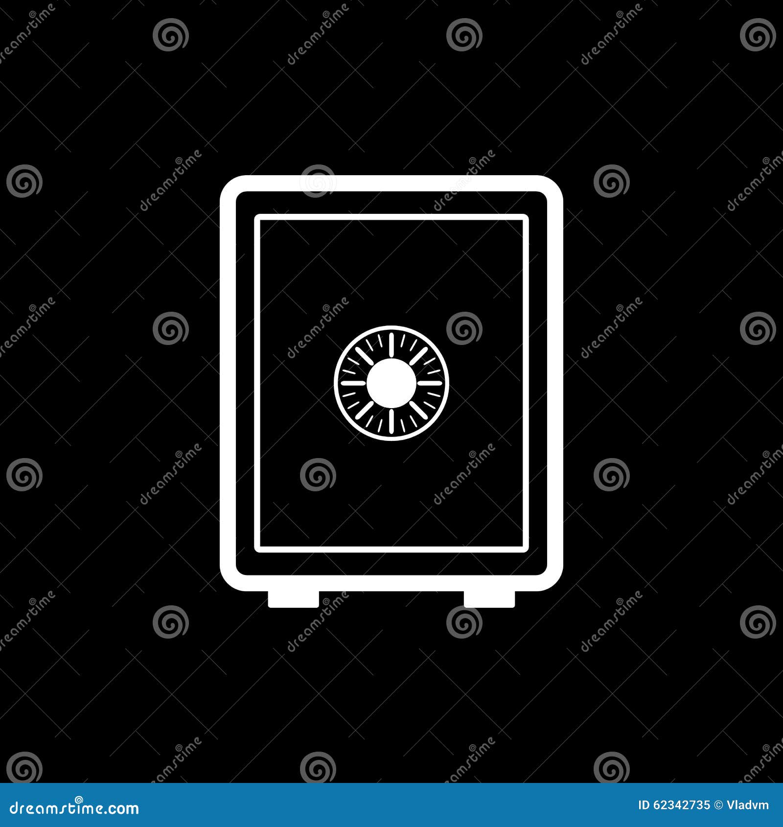 The safe icon. Safe symbol stock illustration. Illustration of ...