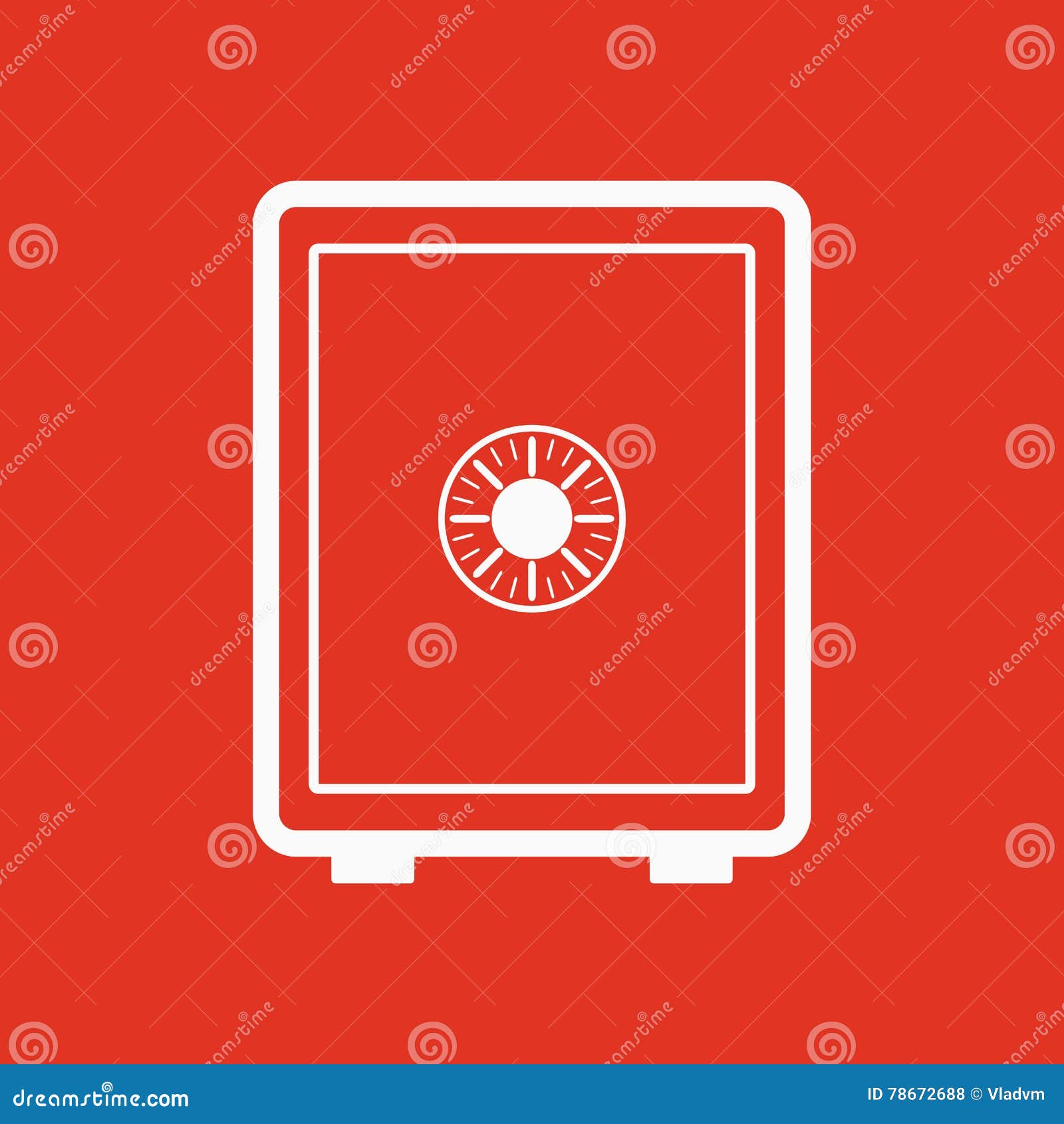 The safe icon. Safe symbol stock vector. Illustration of graphic - 78672688