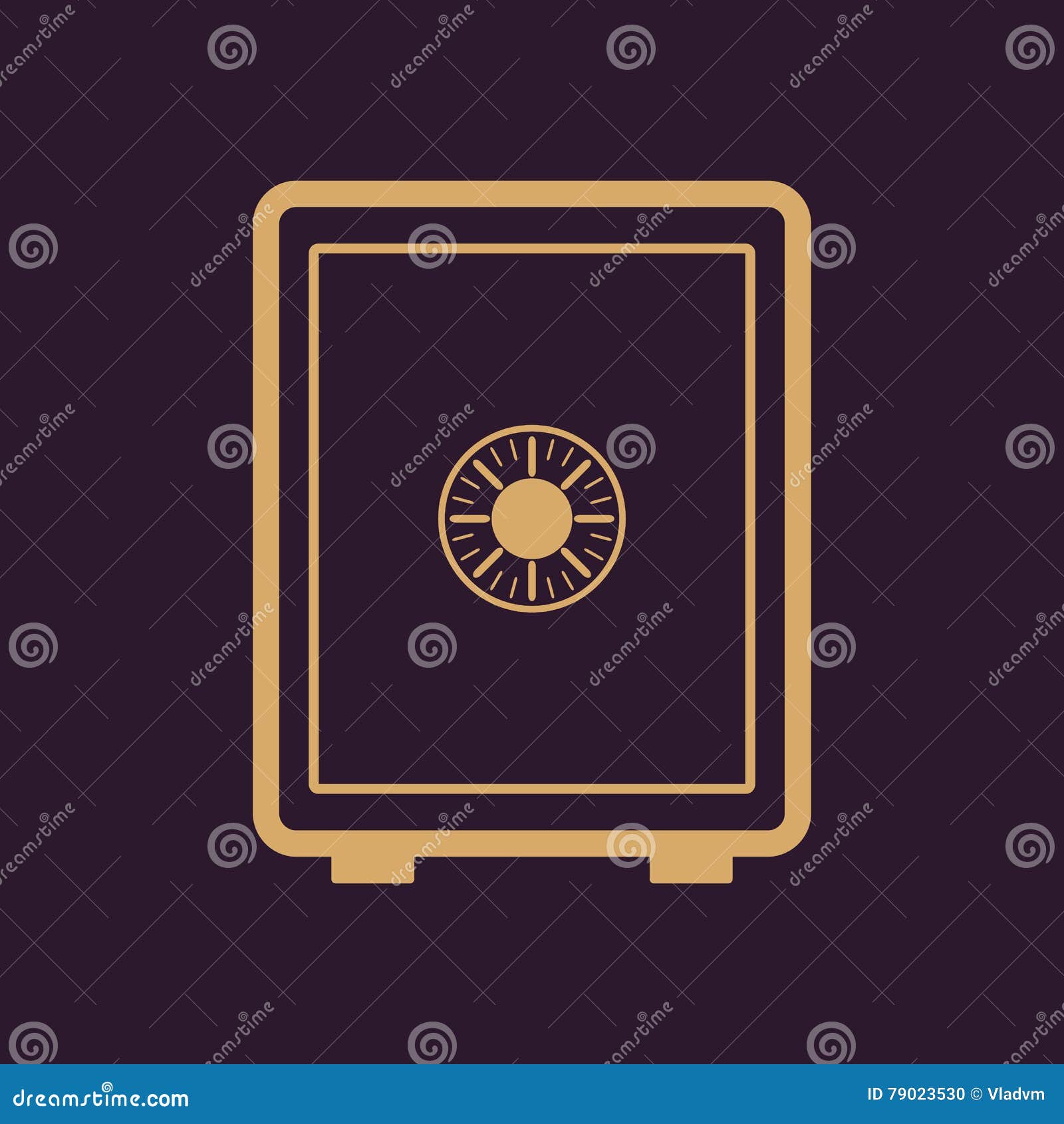 The Safe Icon. Safe Symbol. Flat Stock Vector - Illustration of design ...