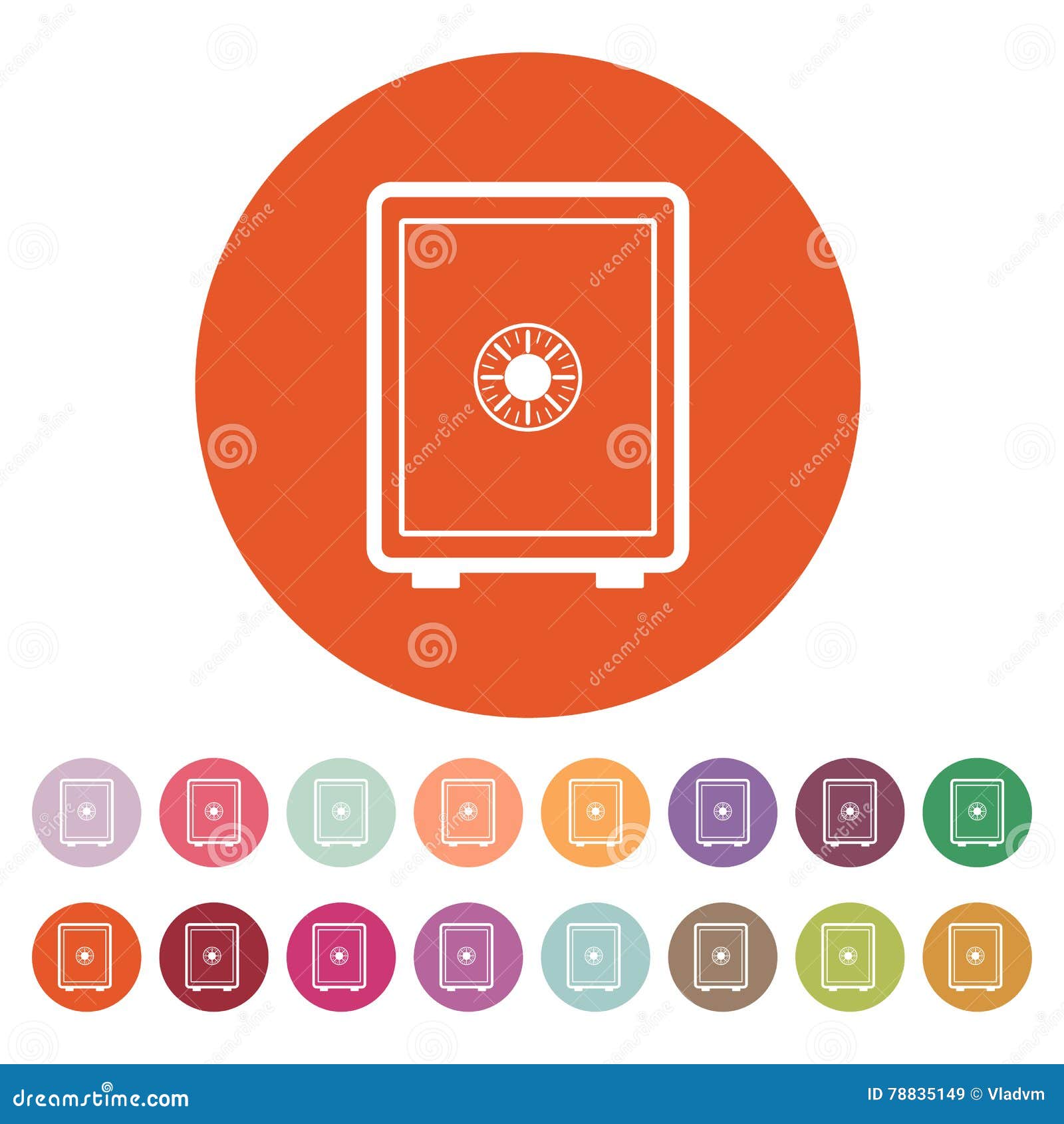 The safe icon. Safe symbol stock vector. Illustration of graphic - 78835149