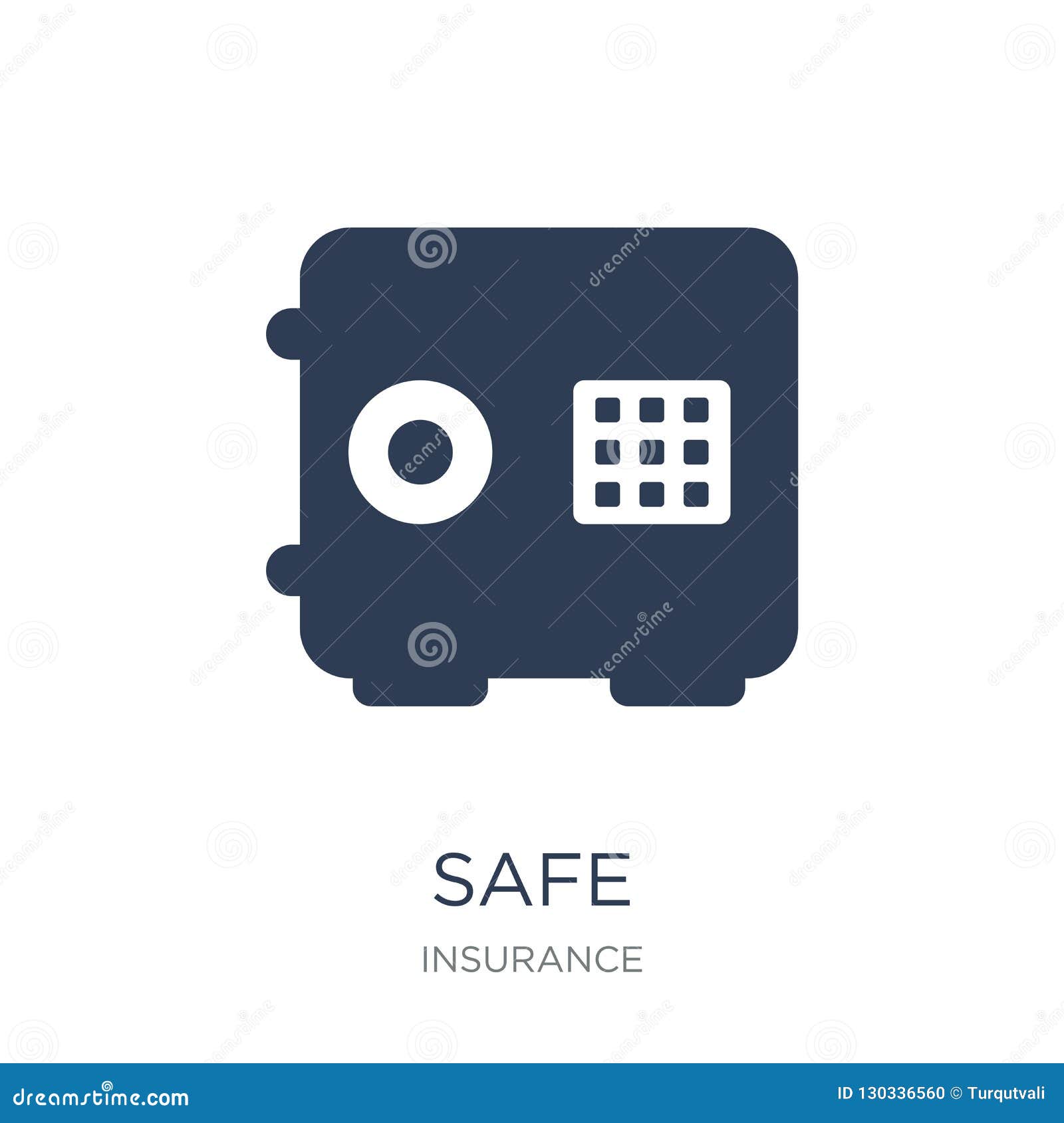Safe Icon. Trendy Flat Vector Safe Icon on White Background from Stock ...