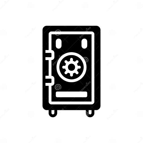 Black Solid Icon for Safe, Unbroken and Undamaged Stock Vector ...