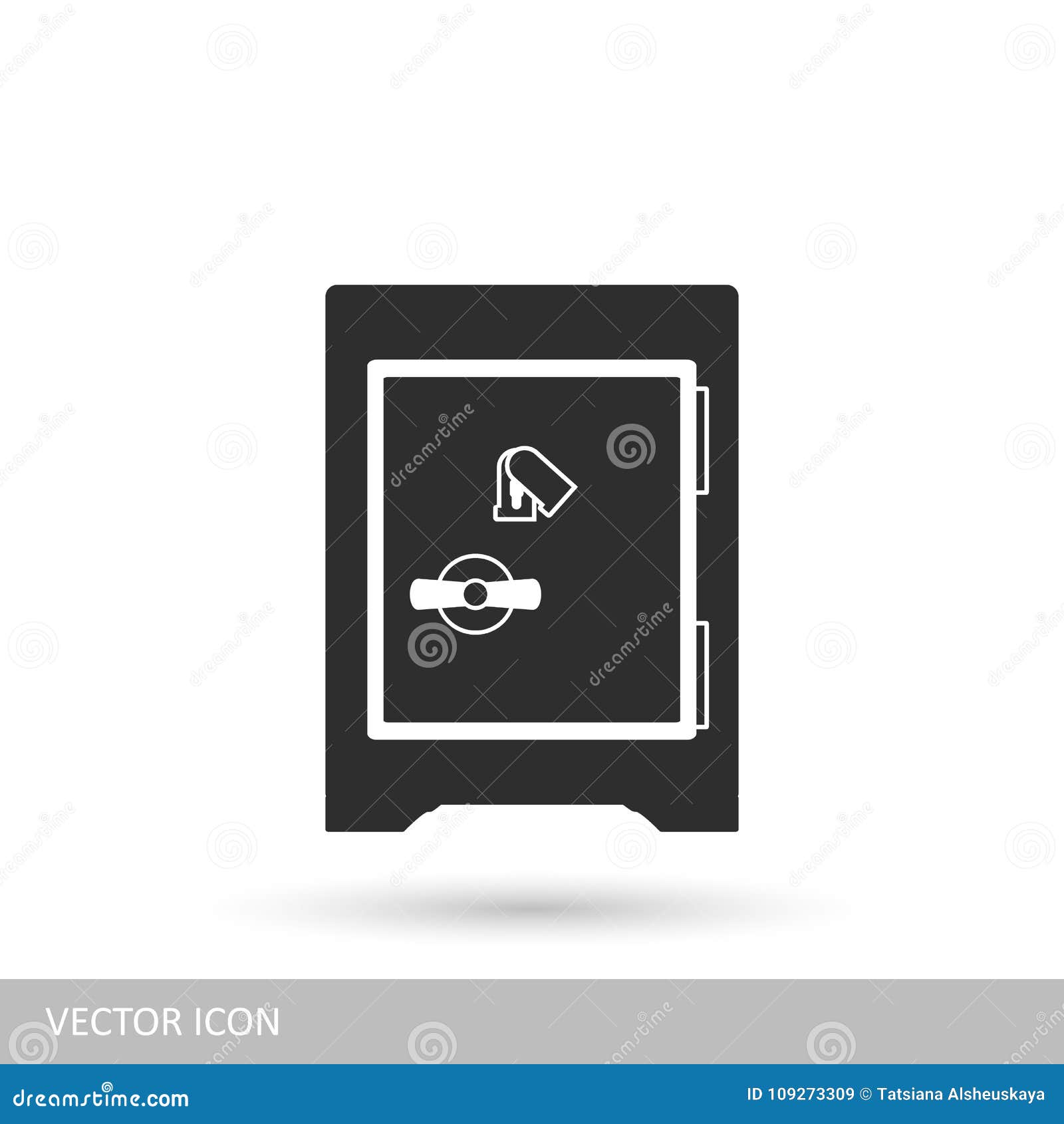 Safe Icon. Icons in a Style of Flat Design. Stock Vector - Illustration ...