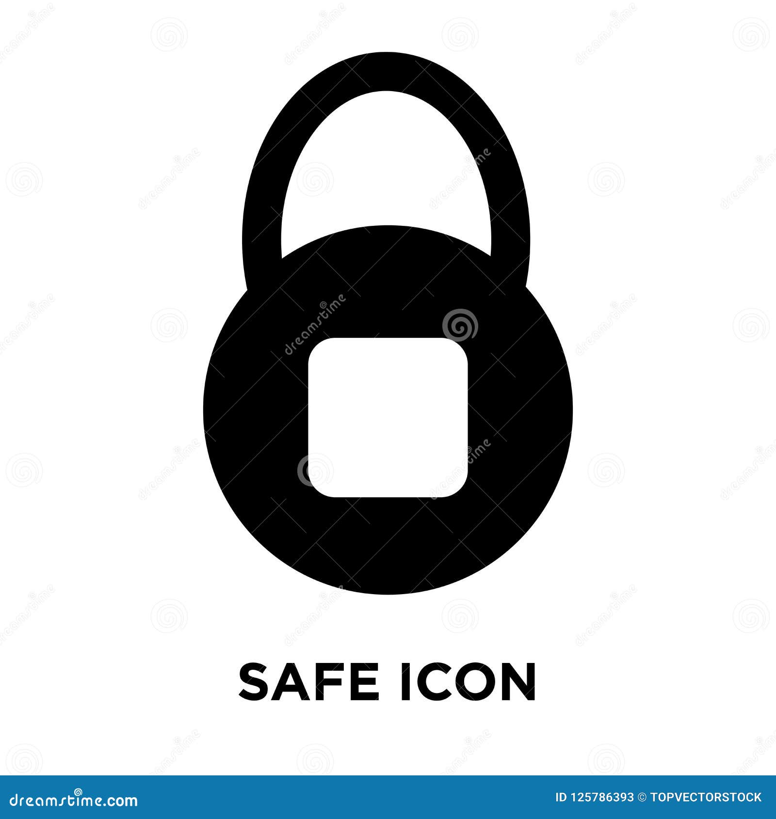 Safe Icon Vector Isolated on White Background, Logo Concept of S Stock ...
