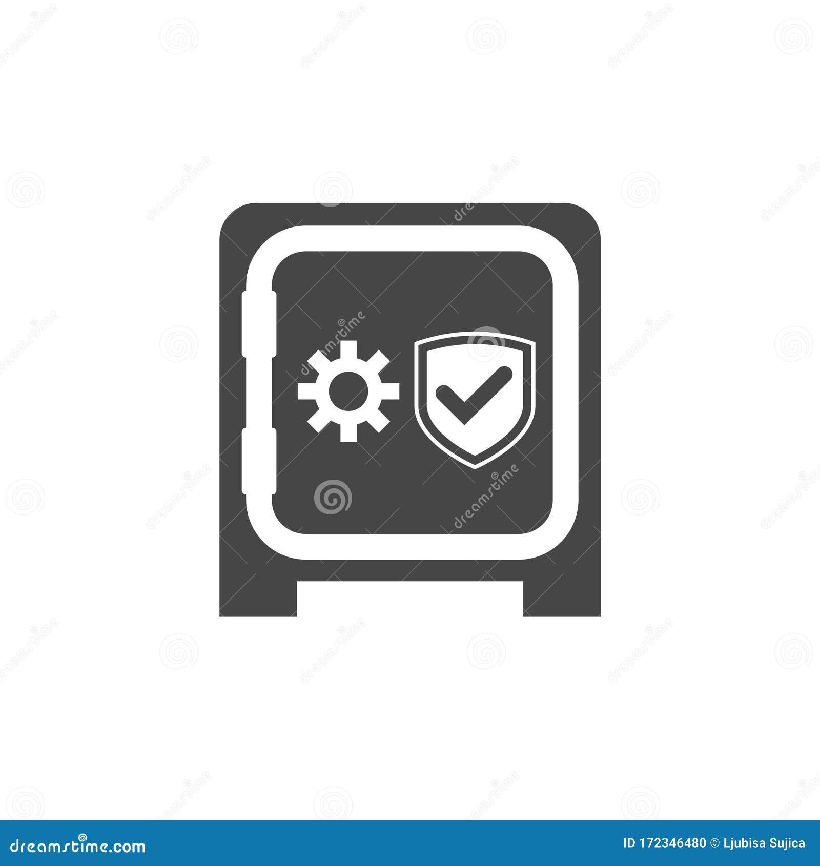 Safe Icon, Vector Shield Icon Stock Vector - Illustration of safe ...