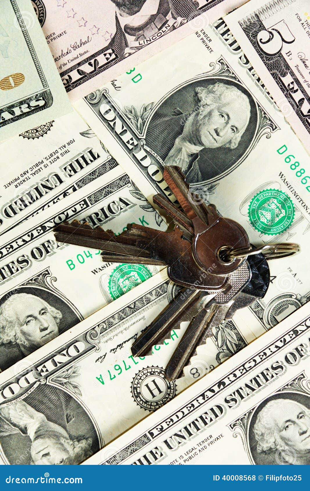 Safe key with money stock photo. Image of concept, safe - 40008568