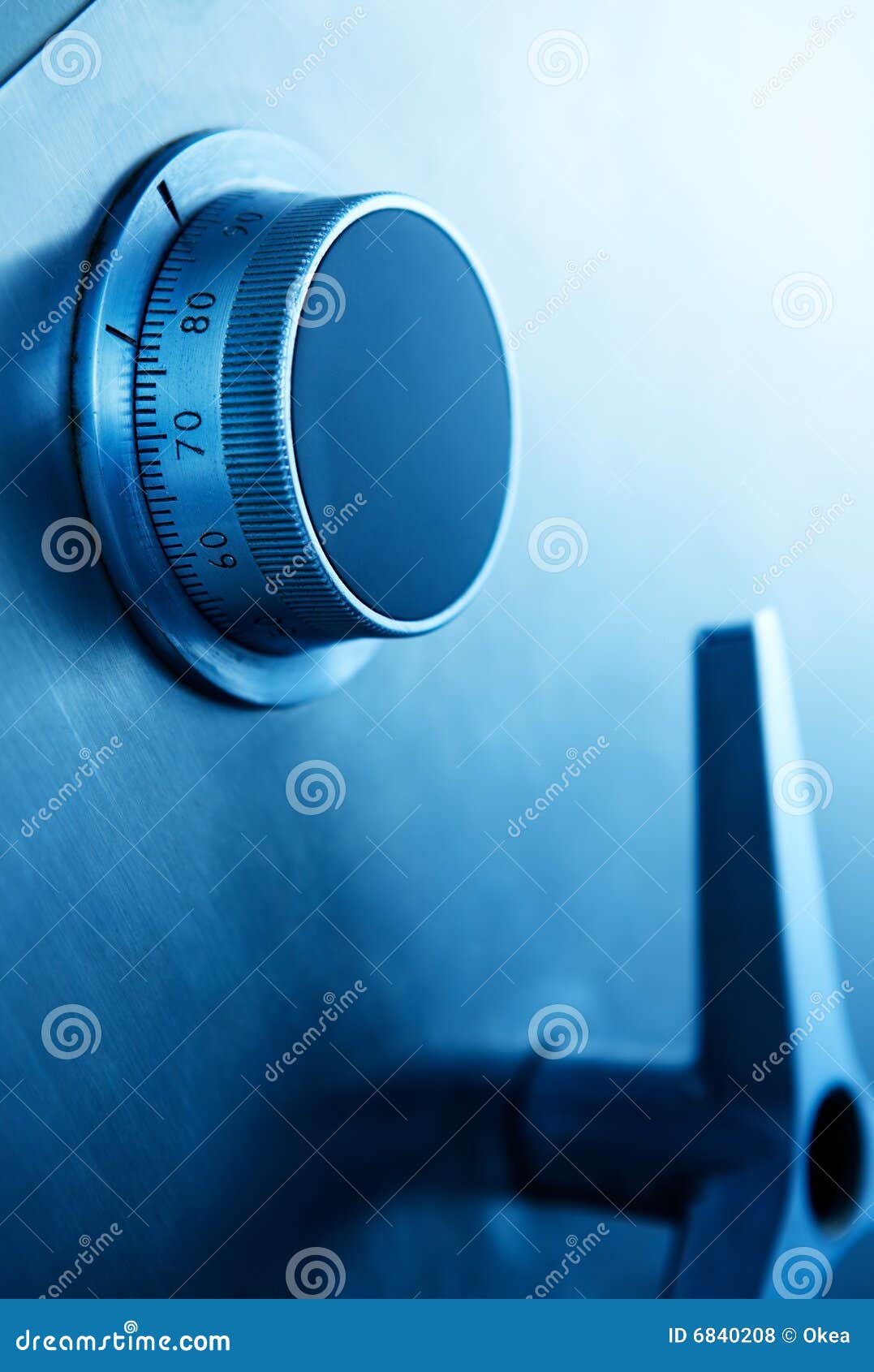 Safe lock stock photo. Image of lock, system, dial, blue - 6840208
