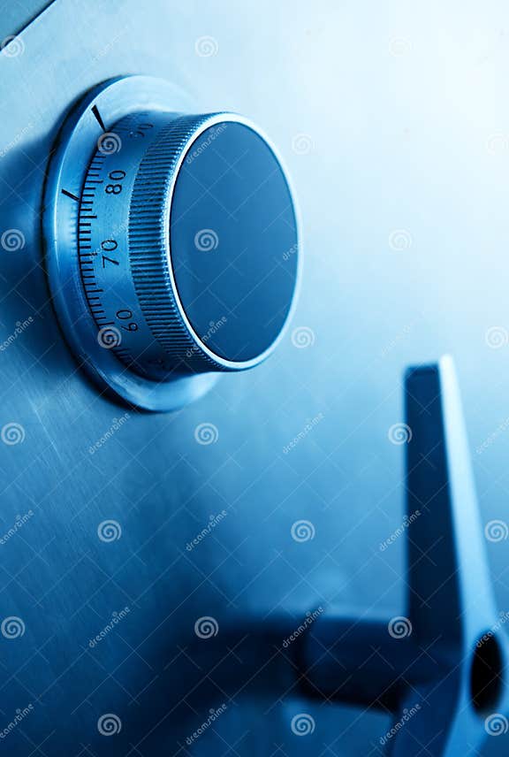 Safe lock stock photo. Image of lock, system, dial, blue - 6840208