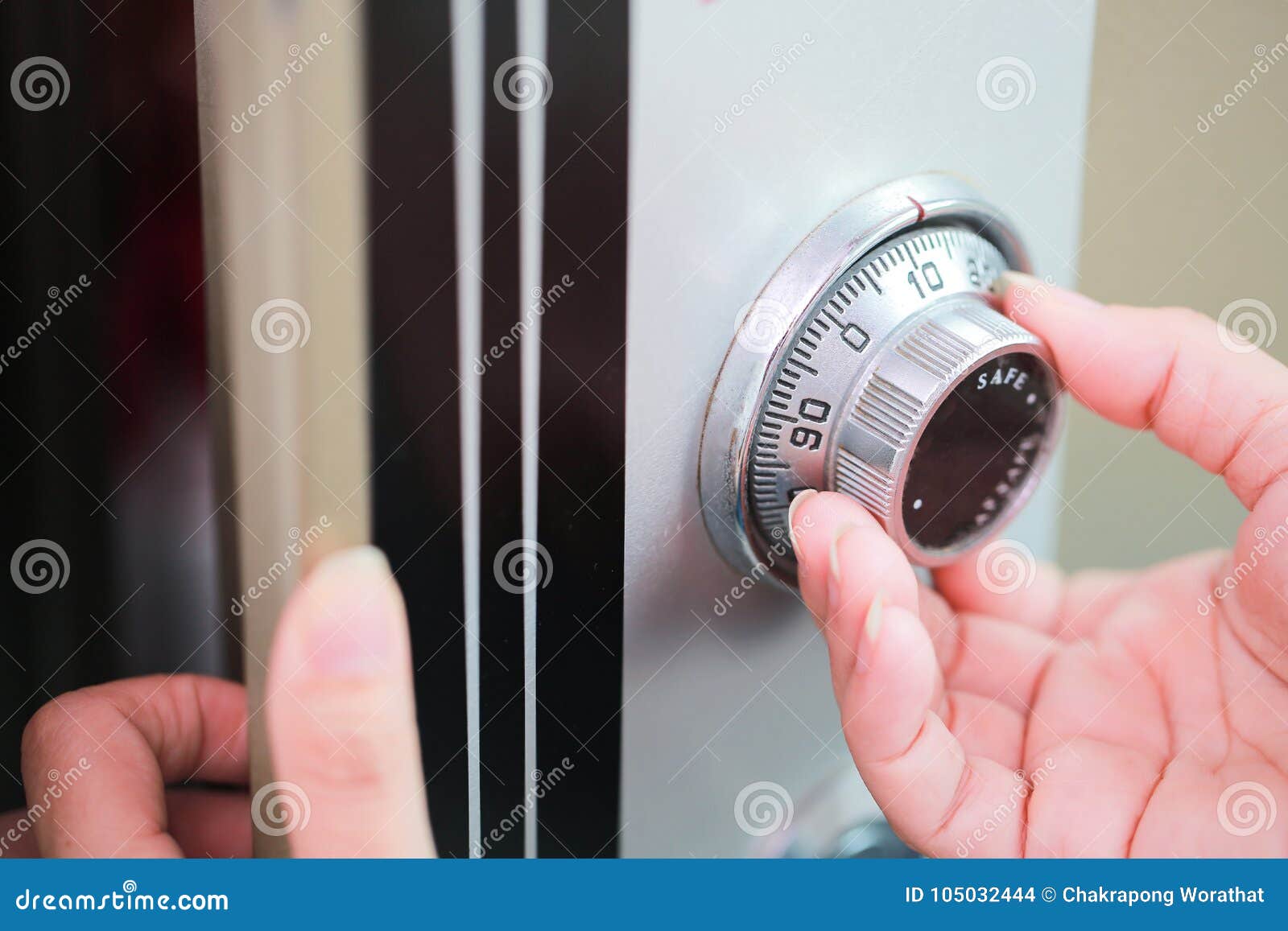 Safe Lock Code on Safety Box Bank. Protection Concept Stock Photo ...