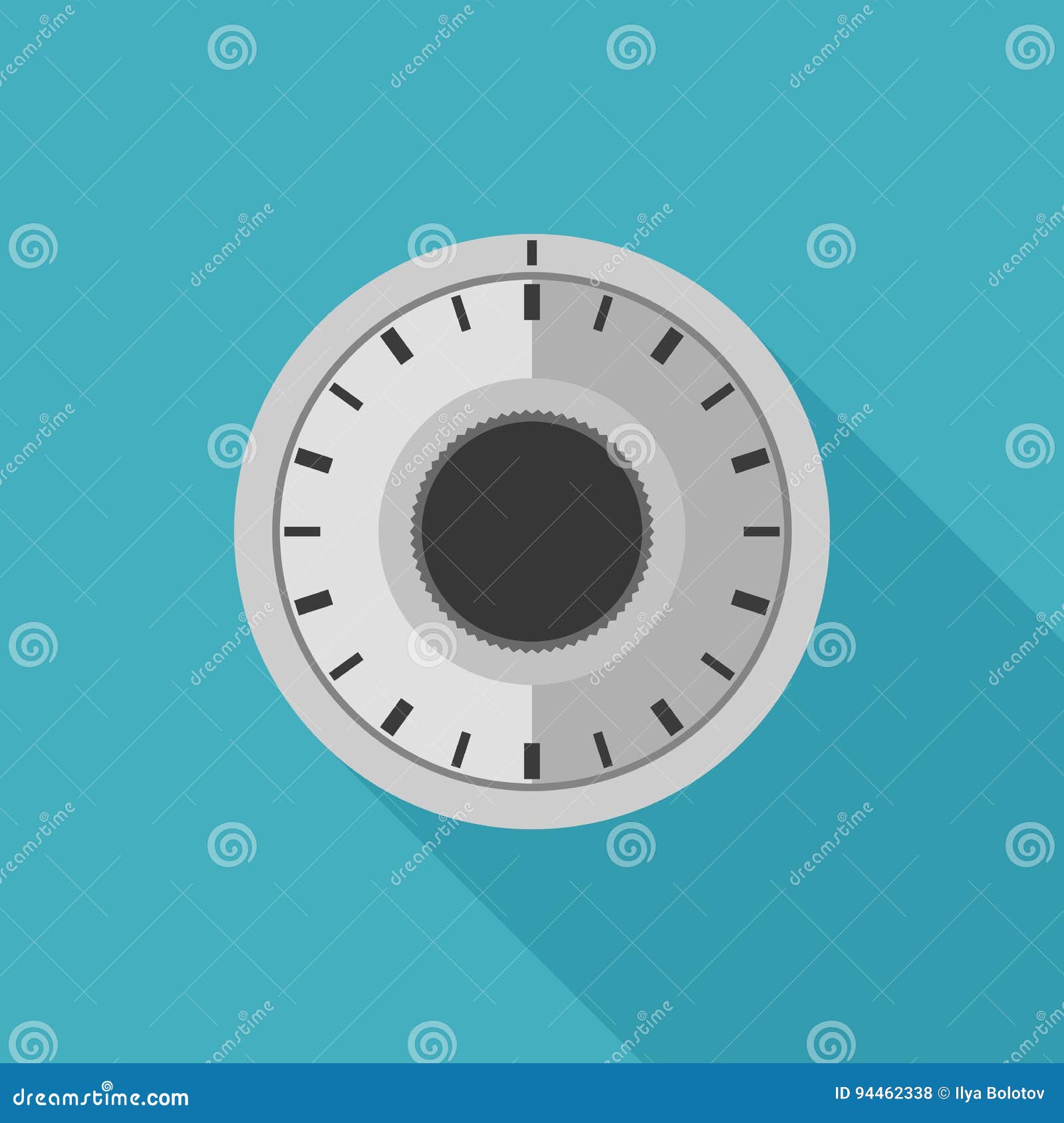 Safe lock flat icon. stock vector. Illustration of combination - 94462338