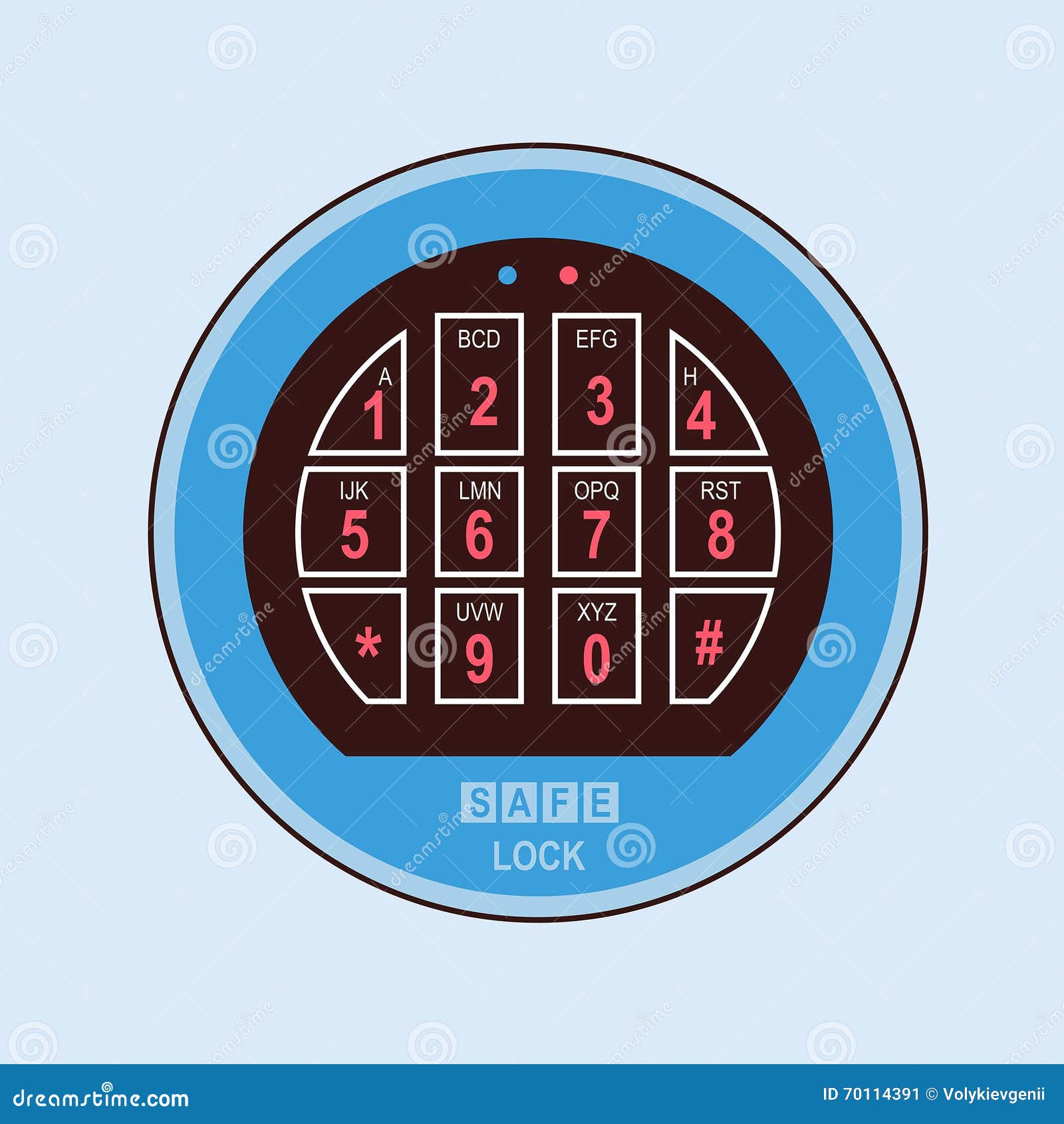 Safe lock stock vector. Illustration of variation, circle - 70114391