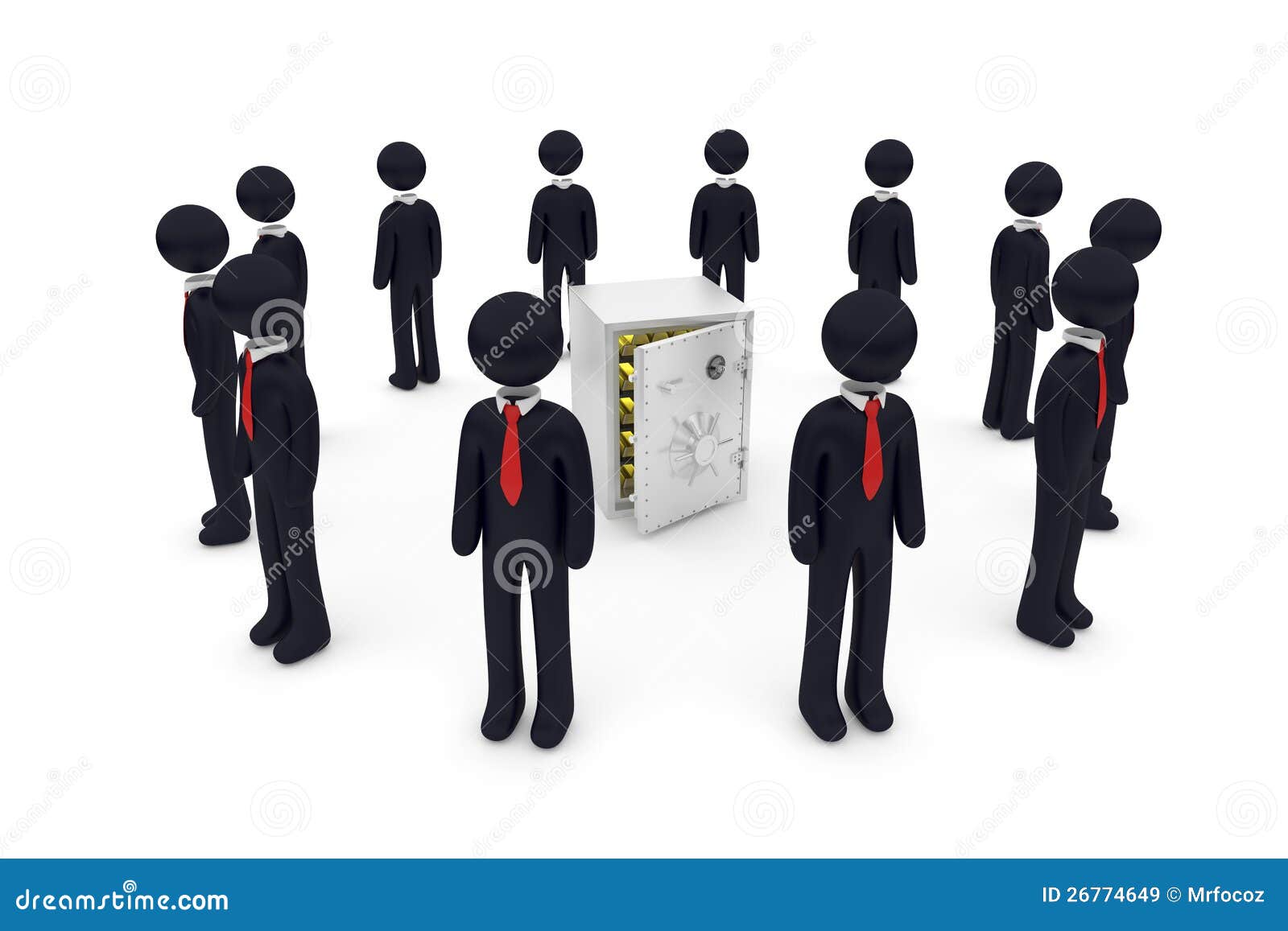 Safe with man stock illustration. Illustration of business - 26774649