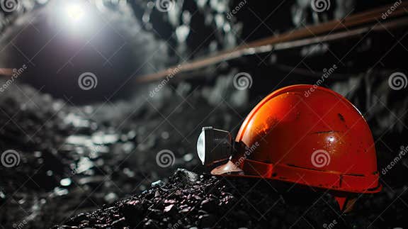 Safe Mining Practices: New Hard Hat and Head Lamp in Coal Tunnel. Stock ... Safe Mining Practices: New Hard Hat and Head Lamp in Coal Tunnel. Stock ...