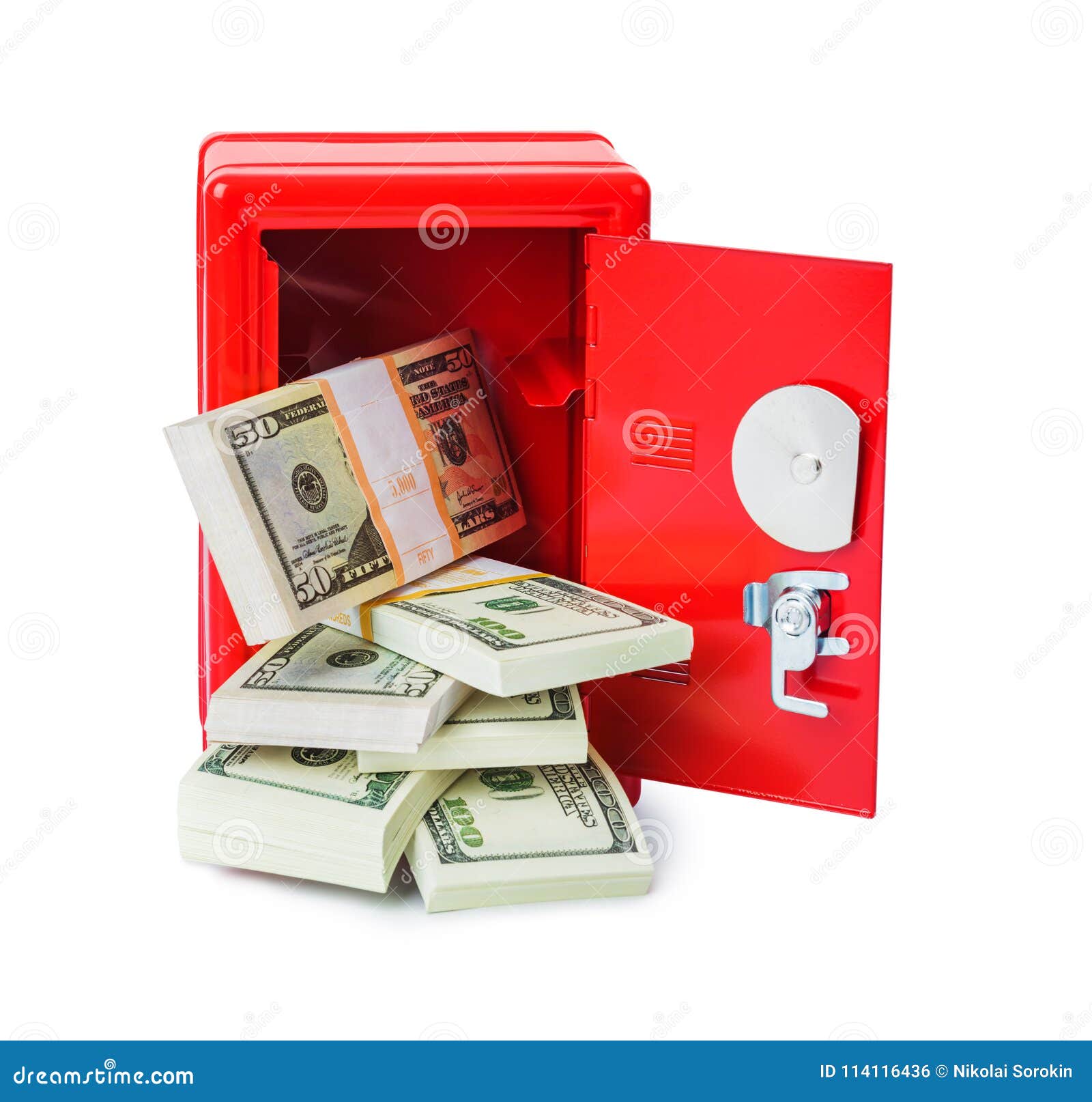 Safe with money stock photo. Image of dollars, access - 114116436
