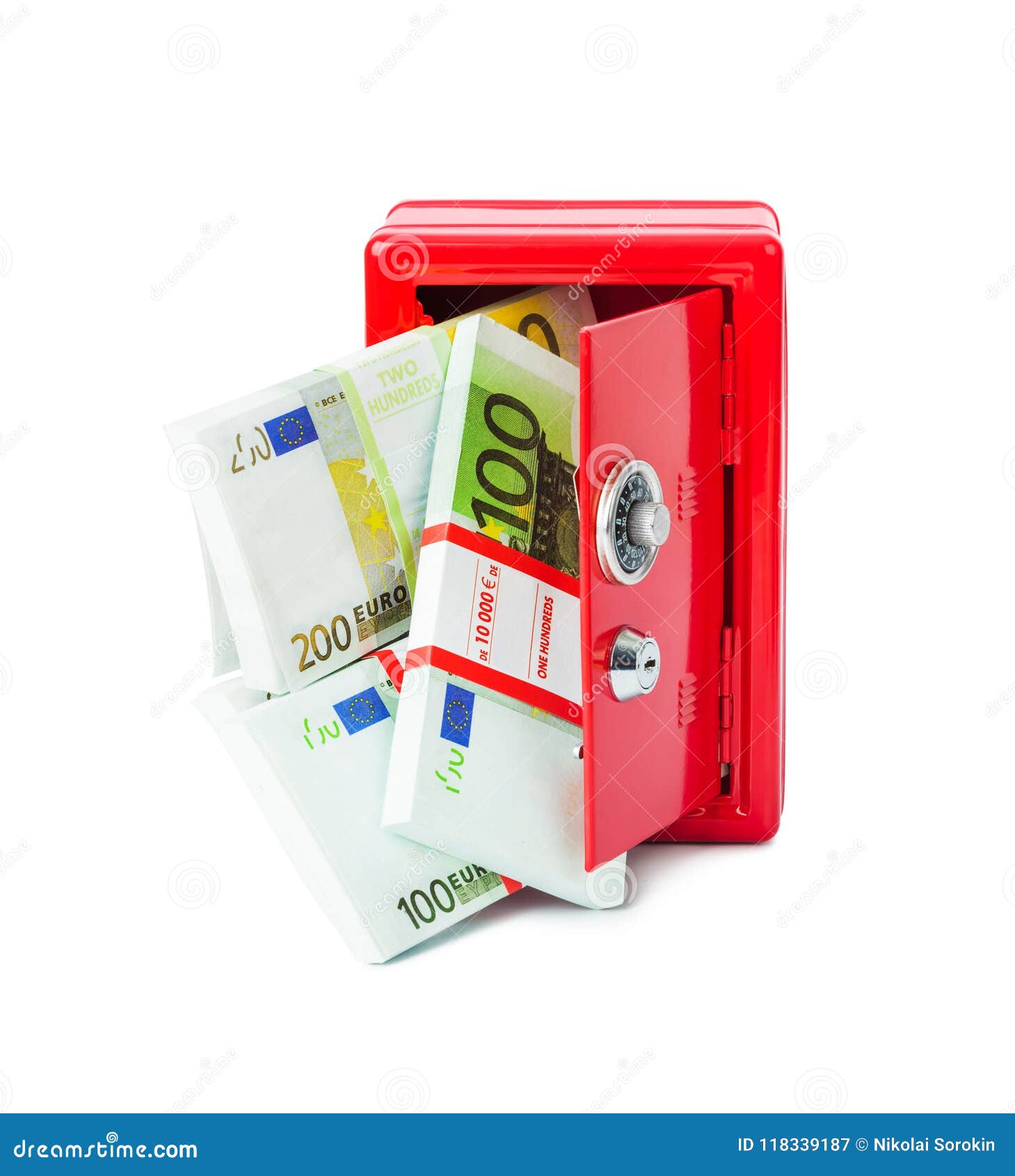 Safe with money stock image. Image of door, safe, deposit - 118339187