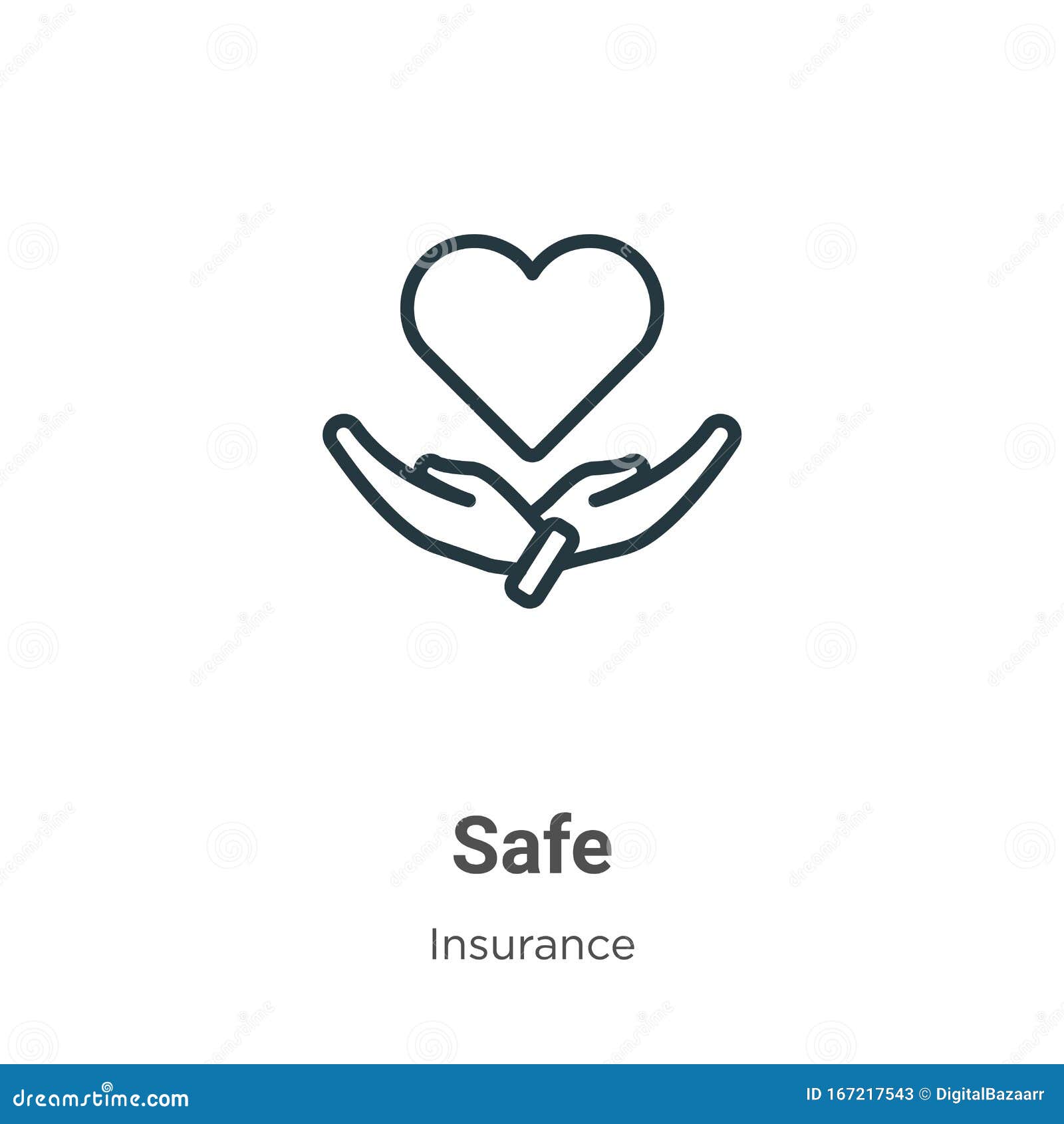 Safe Outline Vector Icon. Thin Line Black Safe Icon, Flat Vector Simple ...