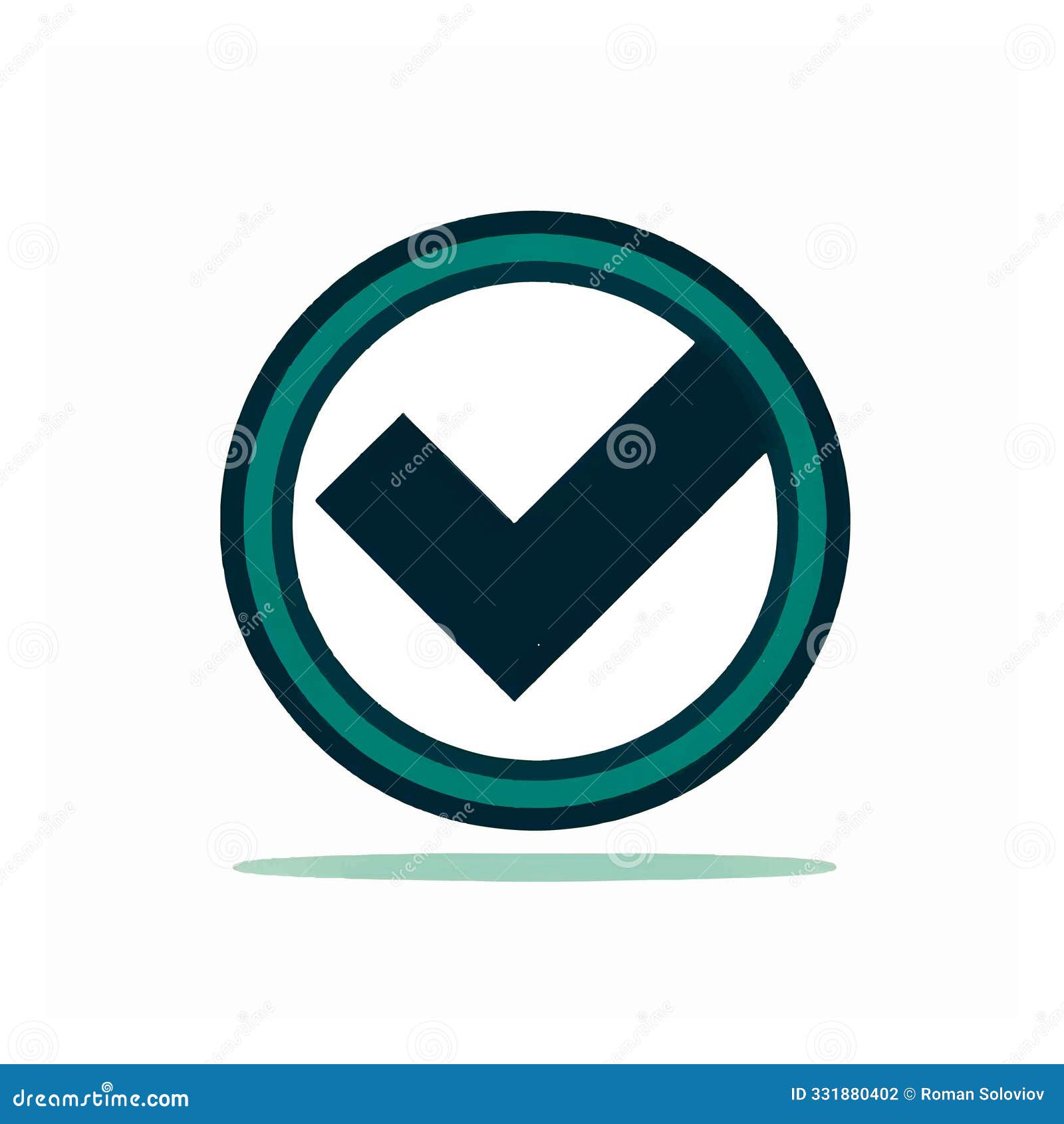 Verification And Authorization Symbols. Set Of Simple Icons In ...