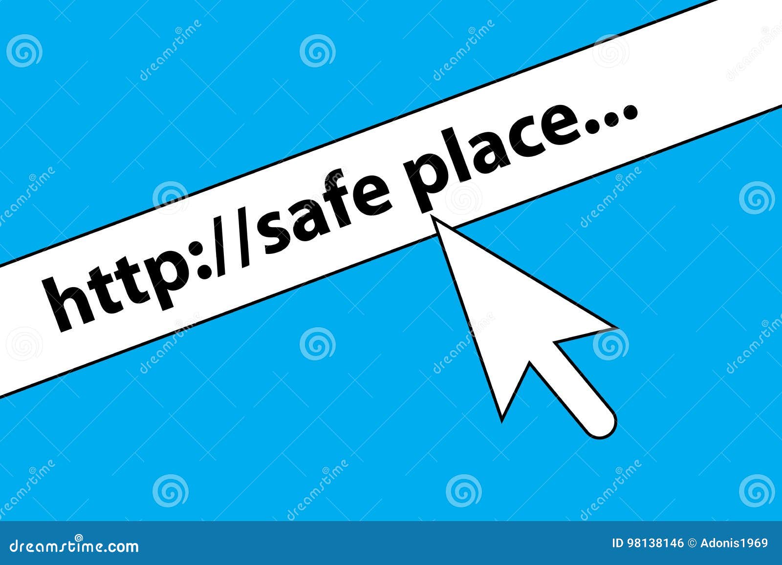 Safe place graphic stock vector. Illustration of website - 98138146
