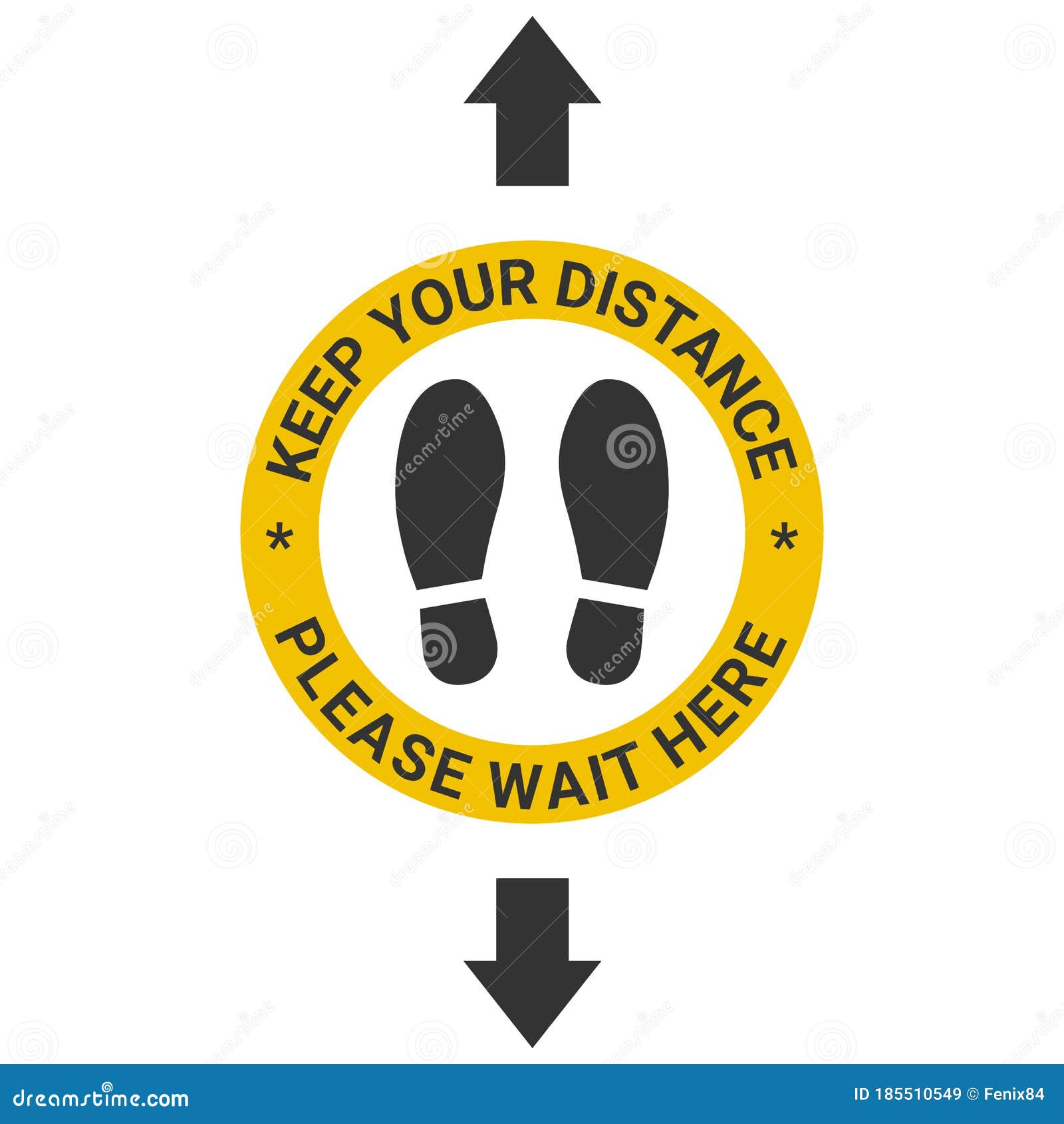Safe place to queue sign. stock vector. Illustration of person - 185510549 Safe place to queue sign. stock vector. Illustration of person - 185510549