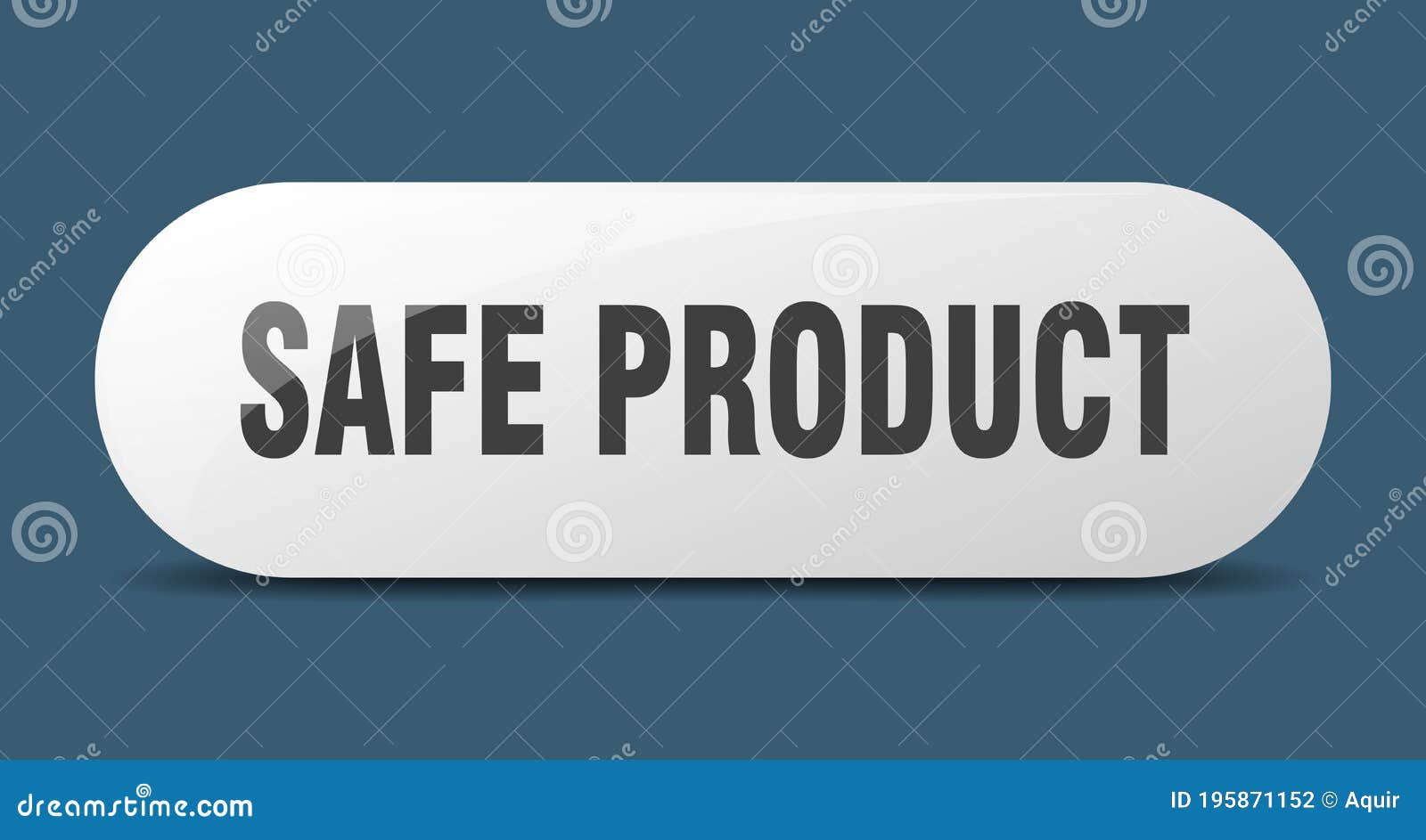 Safe Product Button. Safe Product Sign. Key. Push Button Stock Vector ...