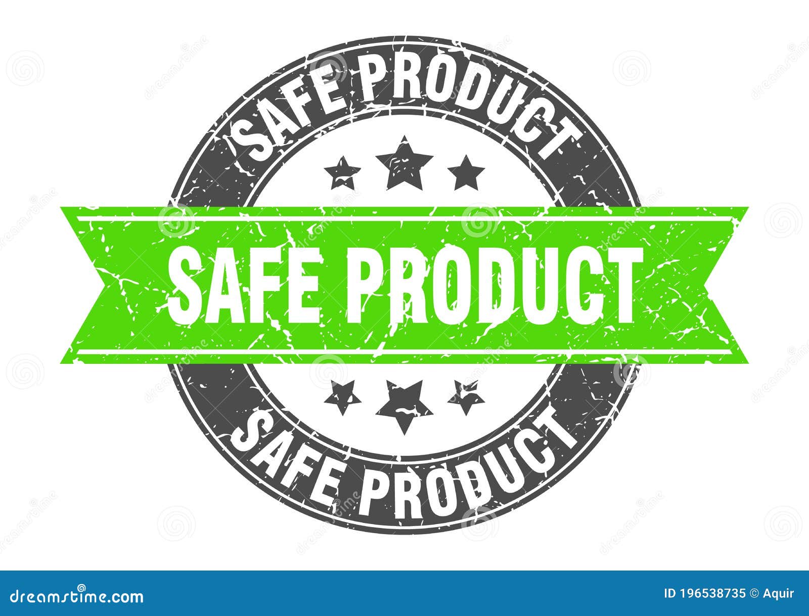 Safe product stamp stock vector. Illustration of white - 196538735