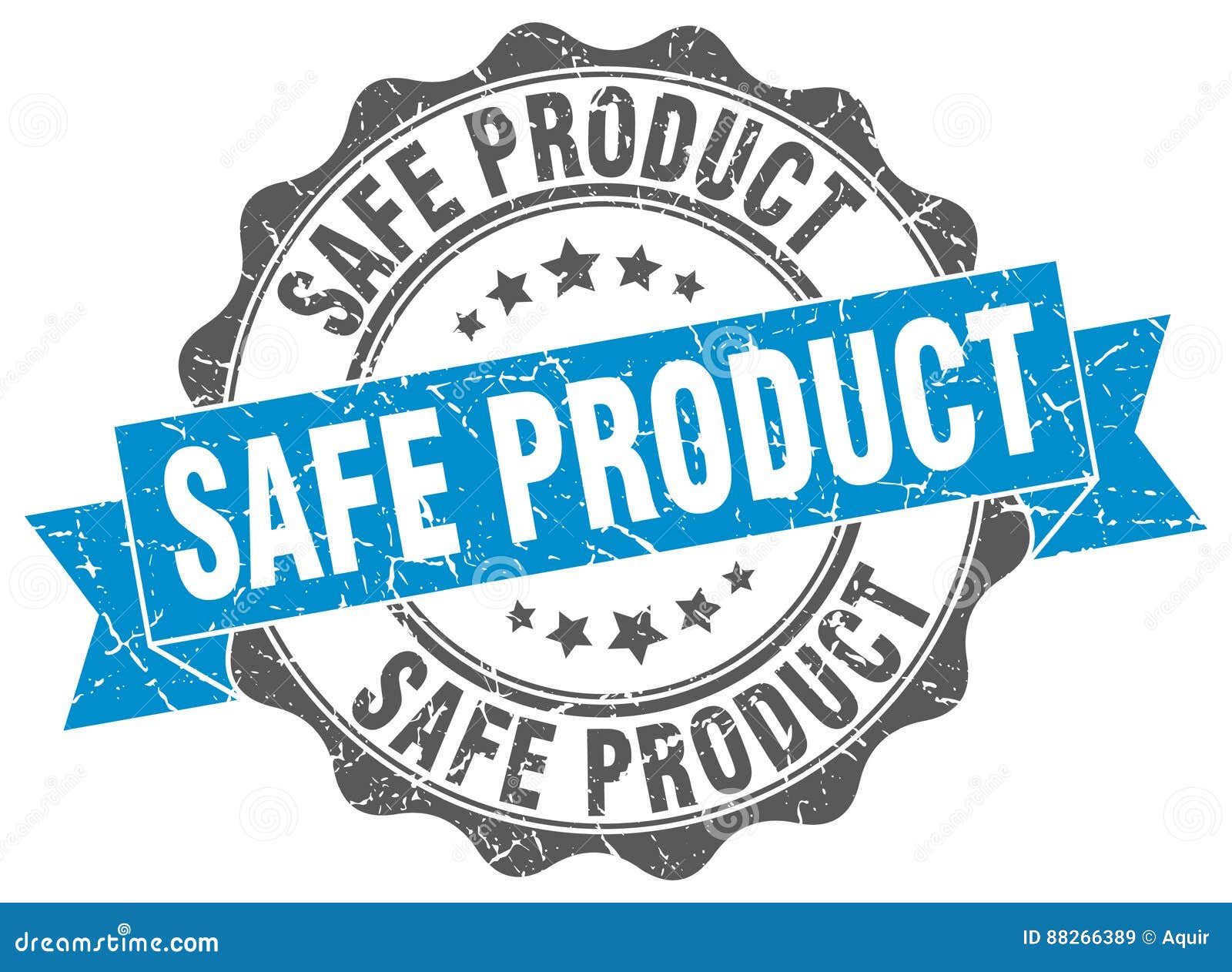 Safe product stamp stock vector. Illustration of white - 88266389