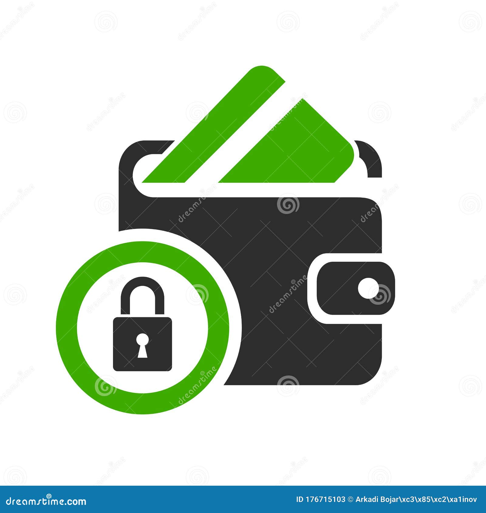 Safe purchase vector icon stock vector. Illustration of mark - 176715103