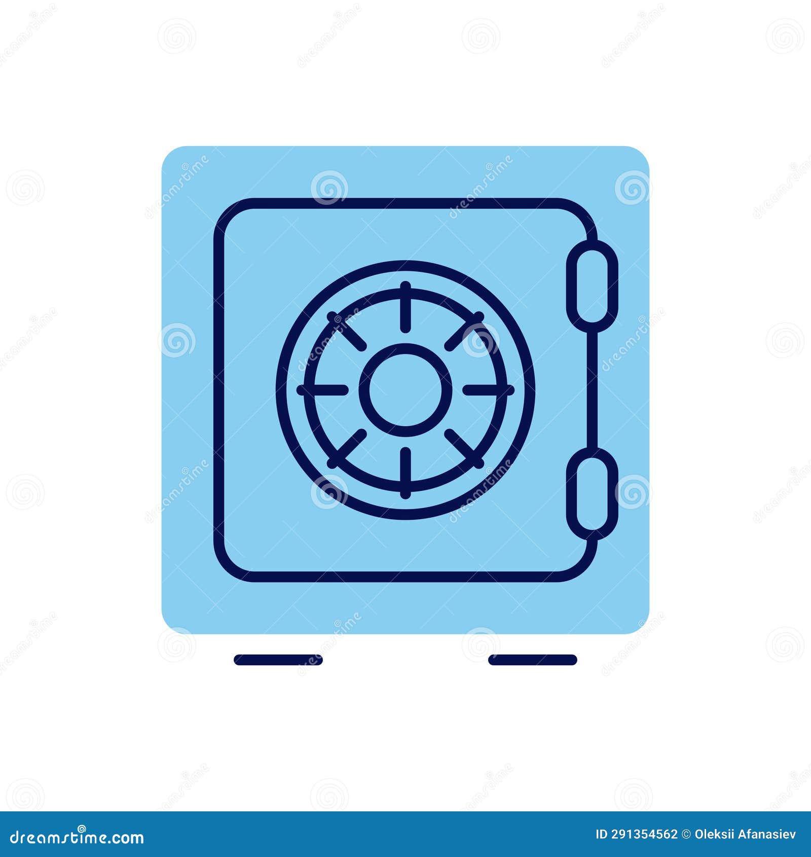 Safe related vector icon stock vector. Illustration of vector - 291354562