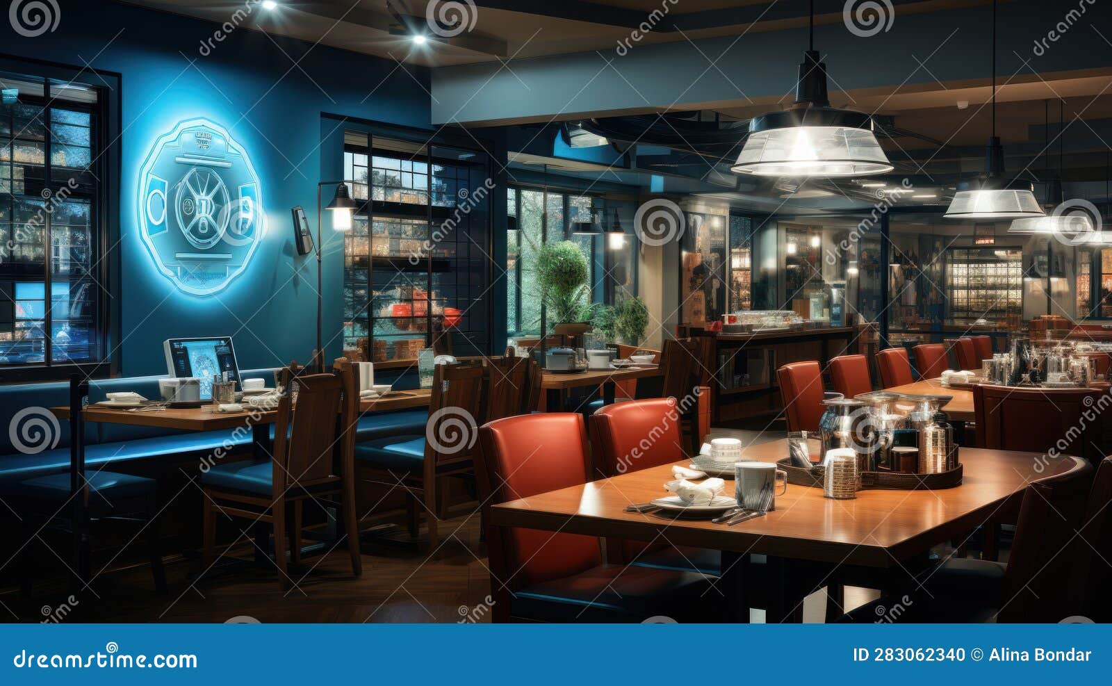 Safe Restaurant, Cafe, Pizzeria Entrance Vector Banner. Covid-19 ...