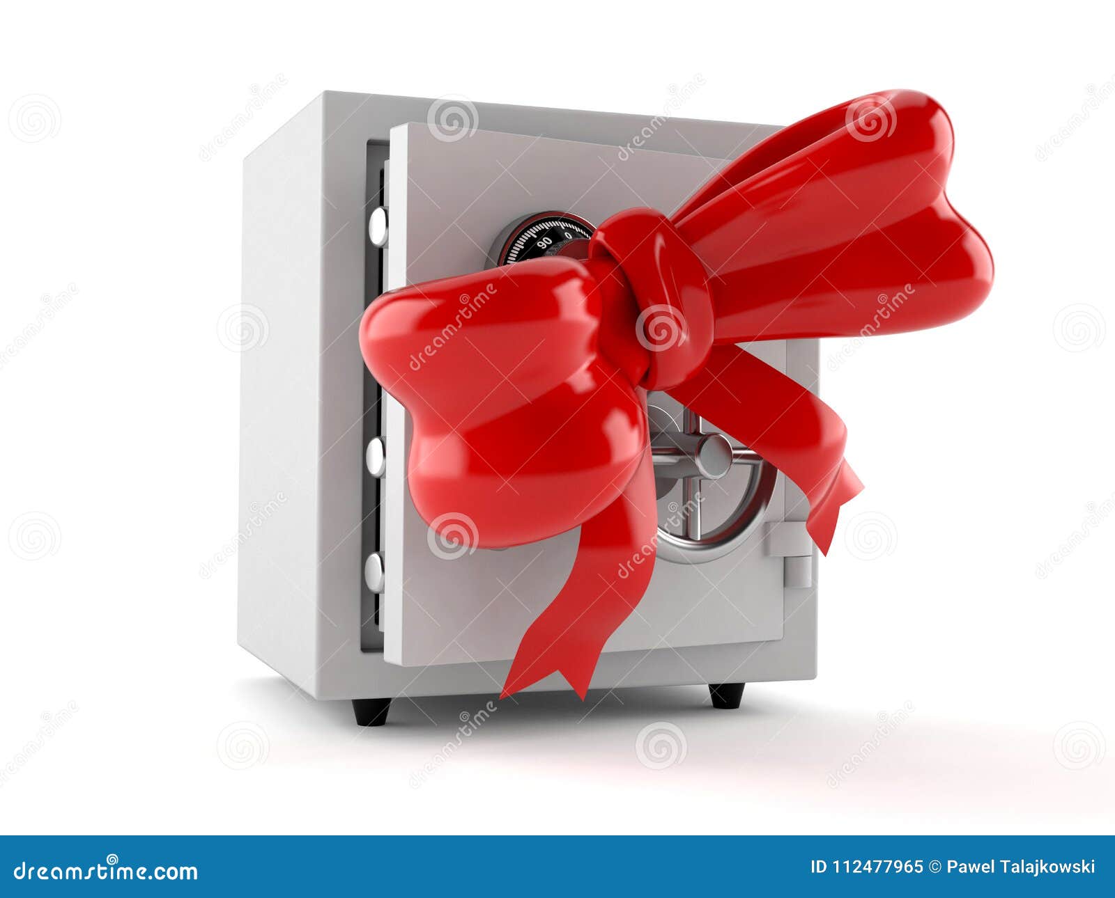 Safe with ribbon stock illustration. Illustration of secure - 112477965