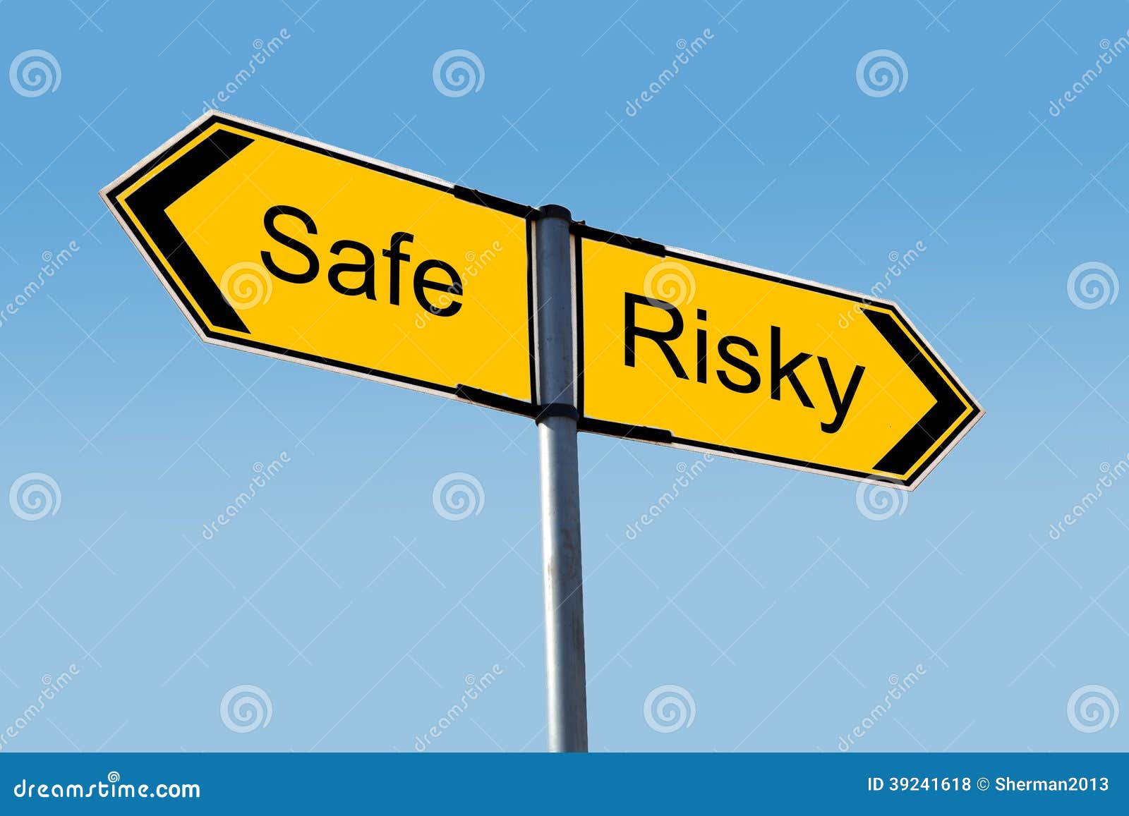 Safe or Risky? stock photo. Image of buisnes, objects - 39241618