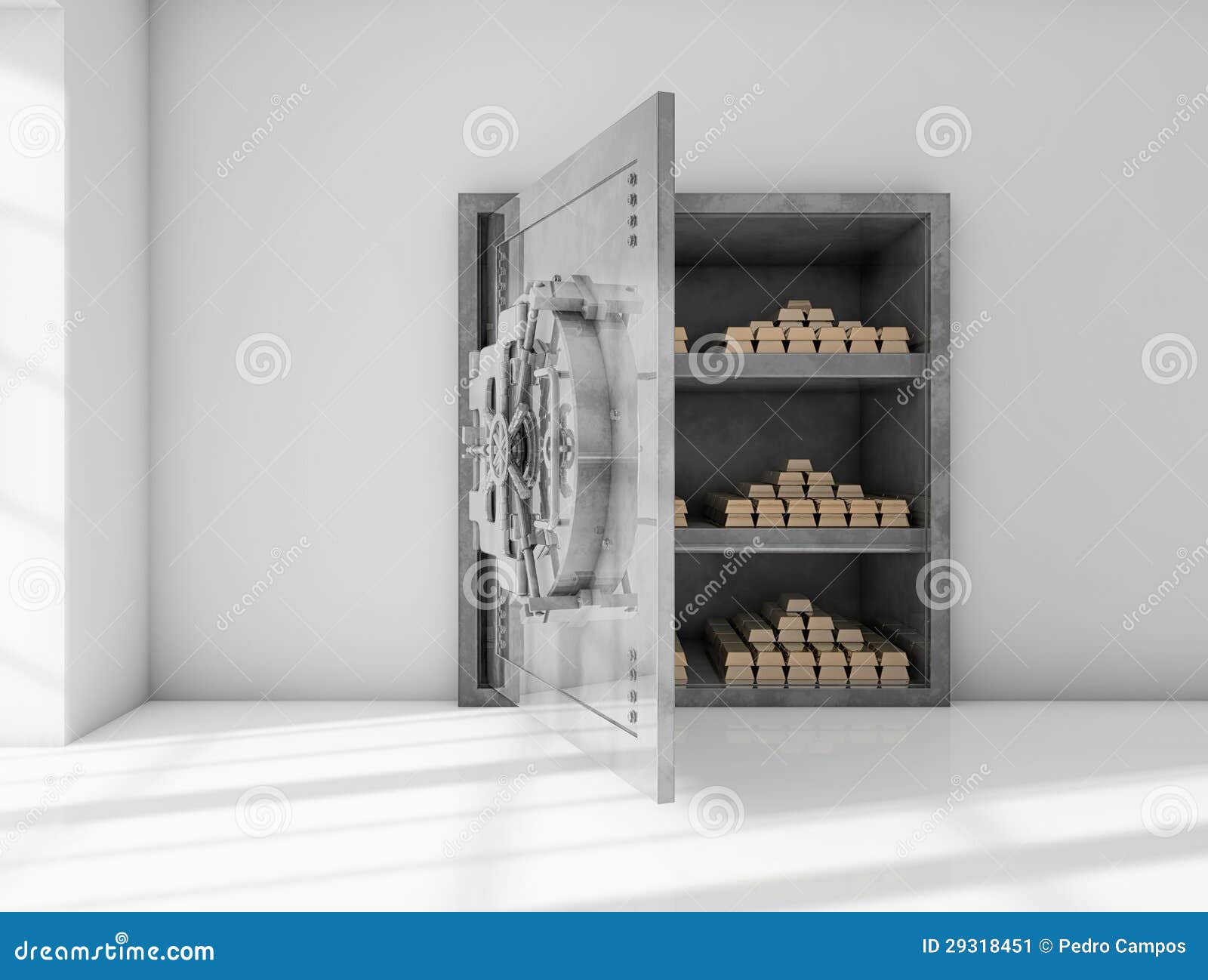 Safe room stock image. Image of background, currency - 29318451