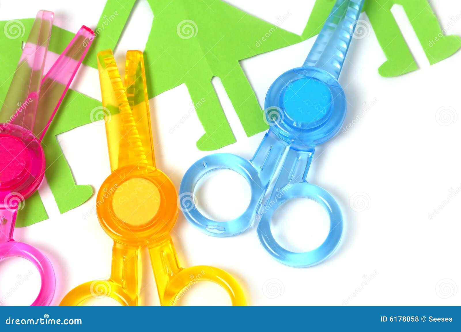 Safe scissors for children stock photo. Image of pink - 6178058