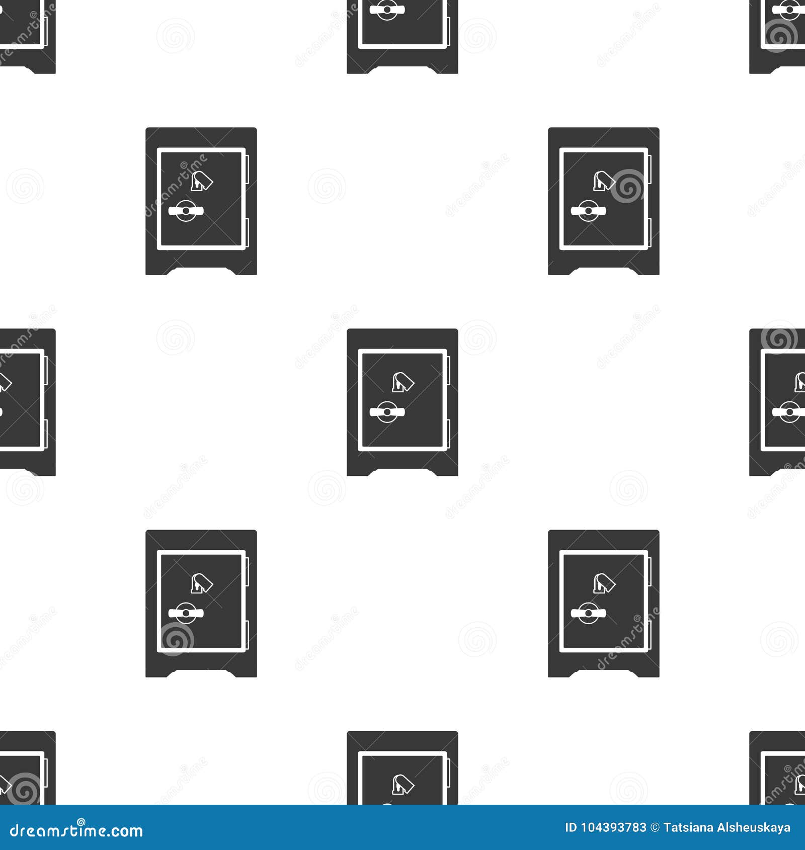 Safe. Seamless Pattern. Vector Design. Stock Vector - Illustration of ...