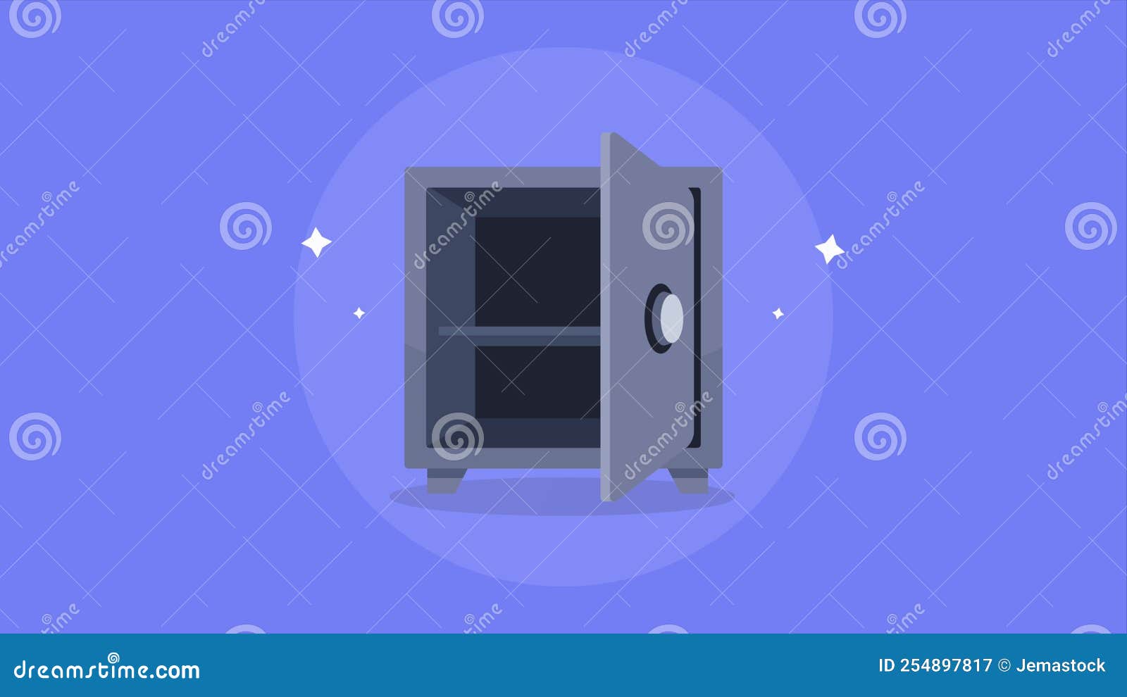 Safe Security Box Open Animation Stock Video - Video of security ...