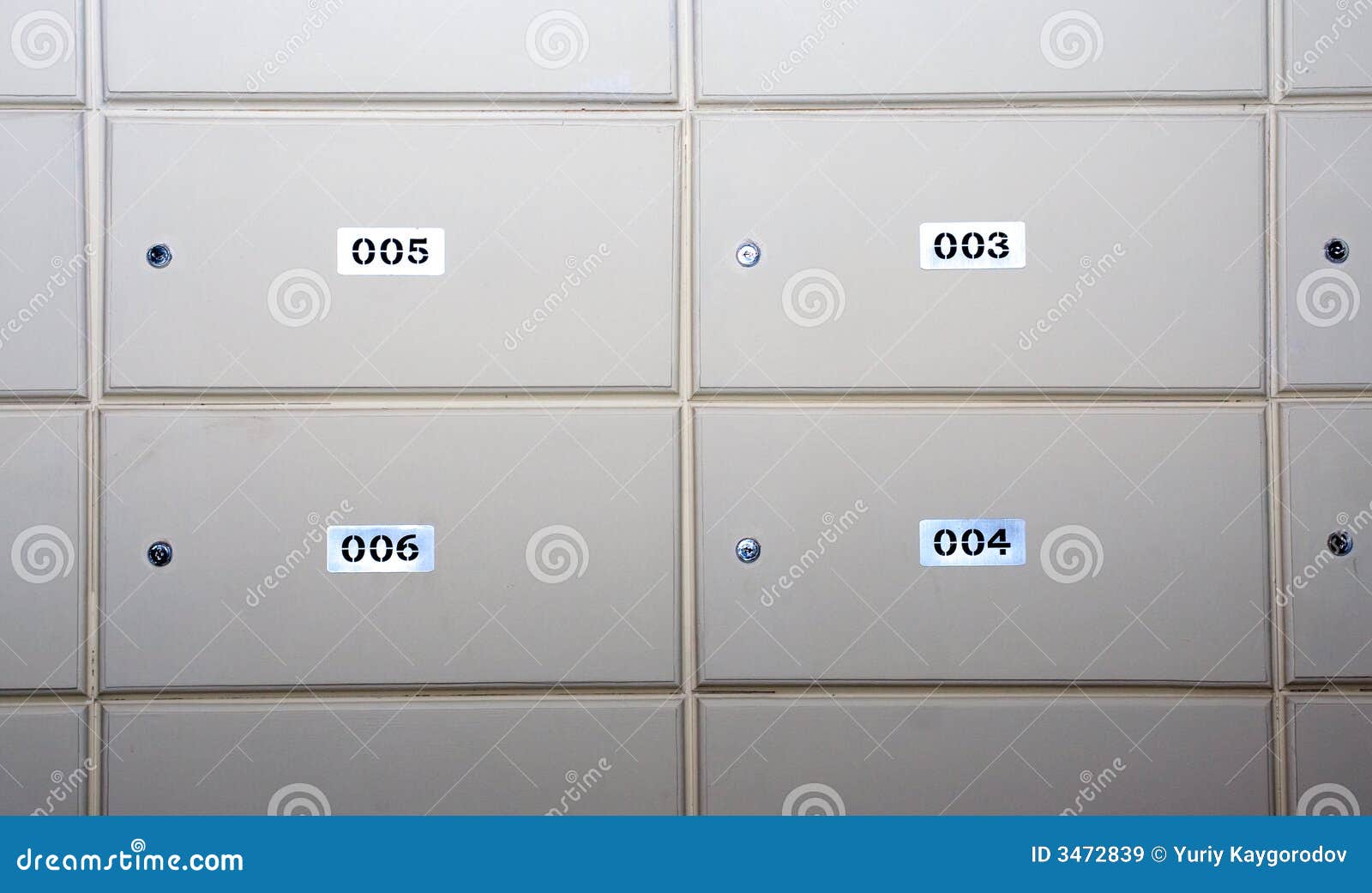 Safe With Serial Number Picture. Image: 3472839