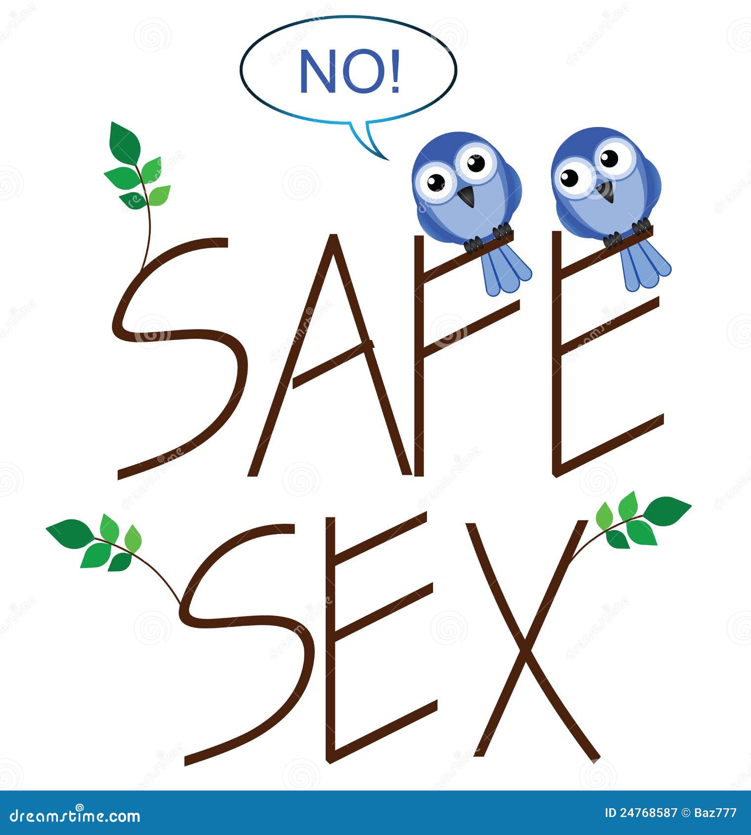 Safe Sex Stock Vector Illustration Of Leaf Copulate 24768587