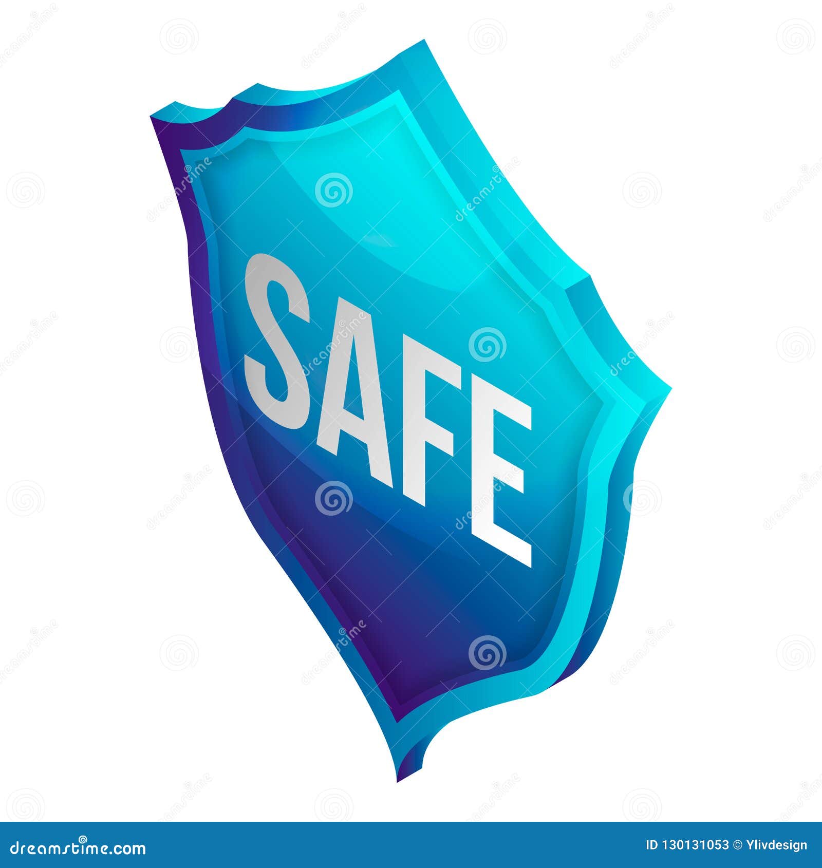 Safe Shield Icon, Isometric Style Stock Vector - Illustration of ...
