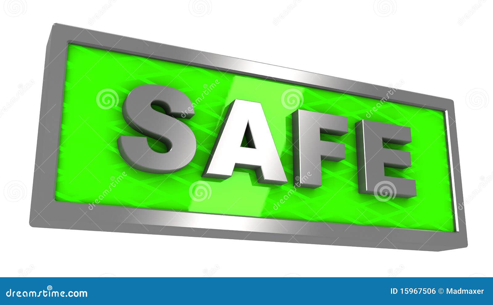 Safe sign stock illustration. Illustration of green, sage - 15967506