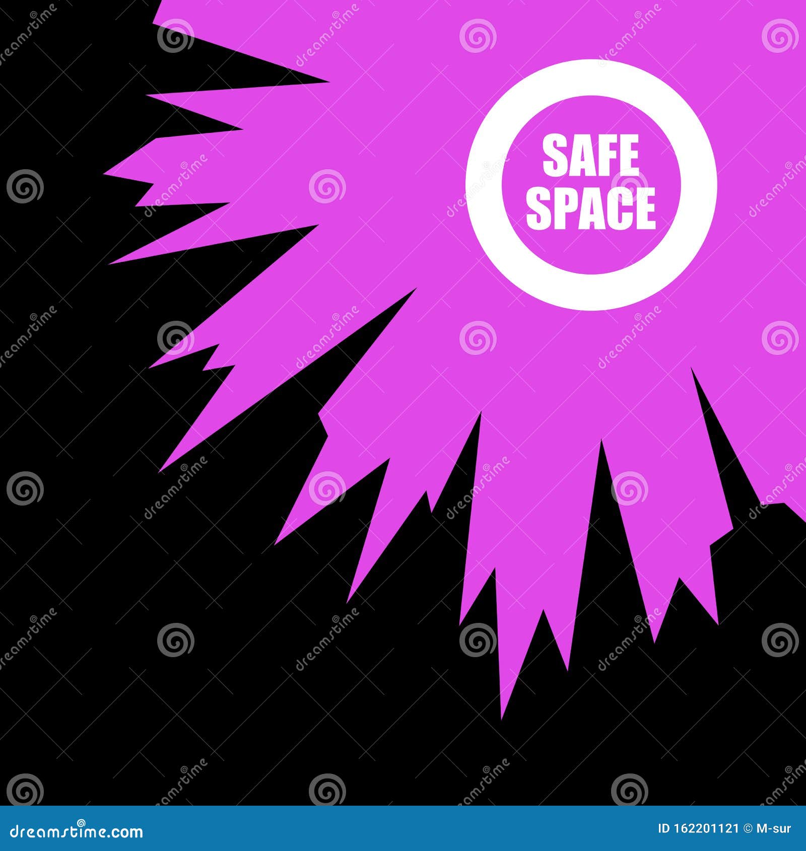 Safe Space Cartoon Vector | CartoonDealer.com #162201121