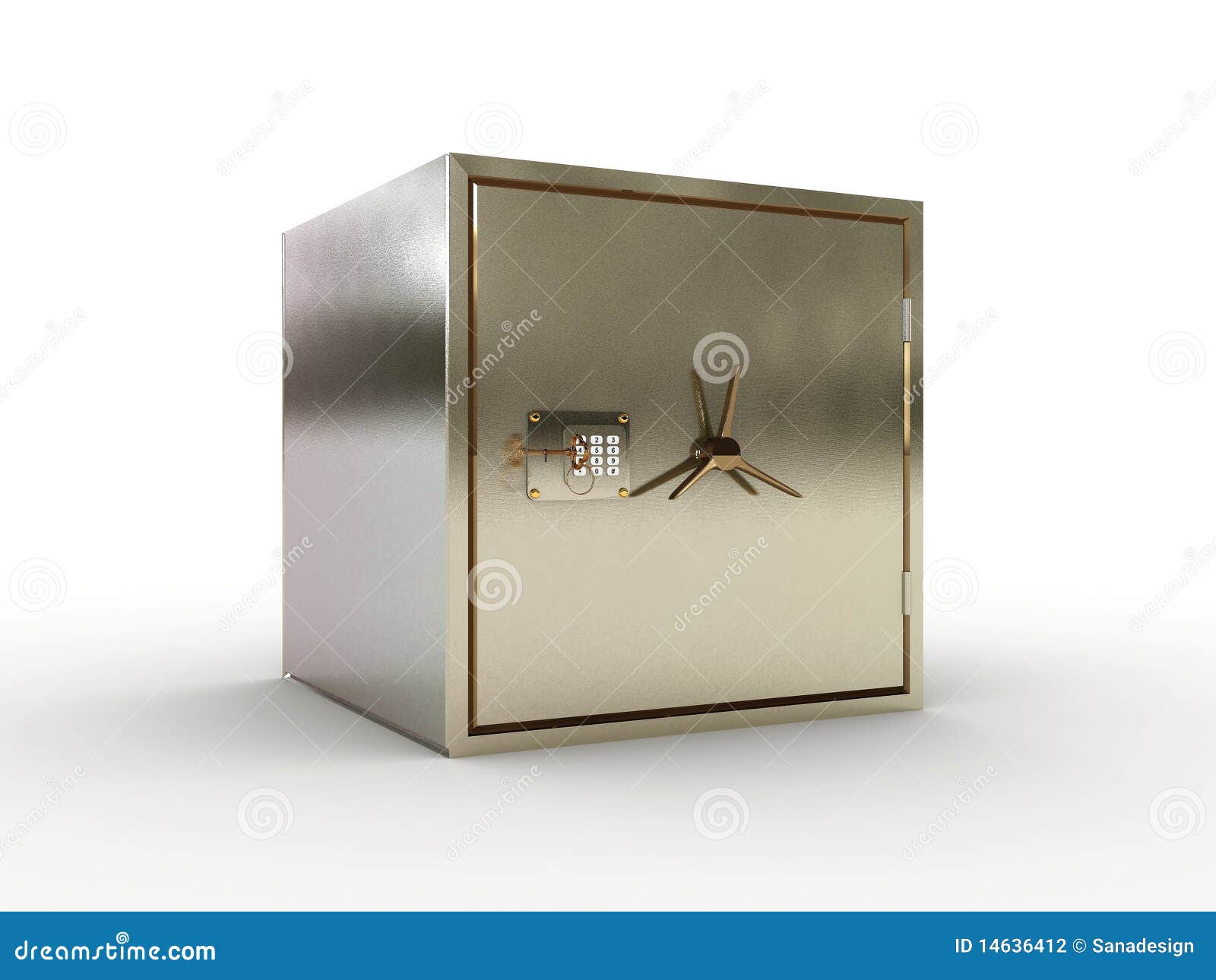 Safe In Stainless Steel. Bank Vault. Stock Photography | CartoonDealer ...