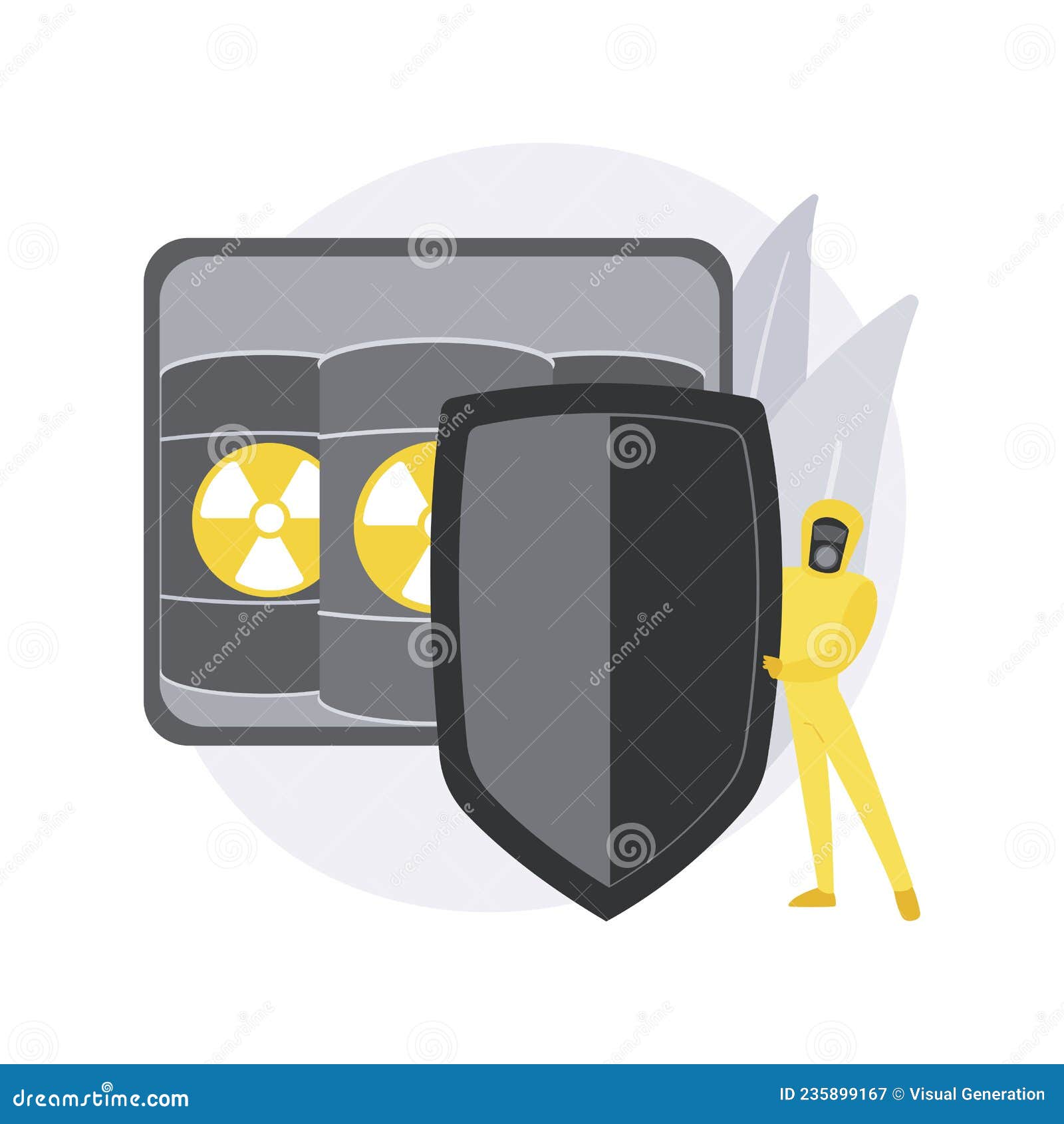 Safe Storage of Waste Abstract Concept Vector Illustration. Stock ...