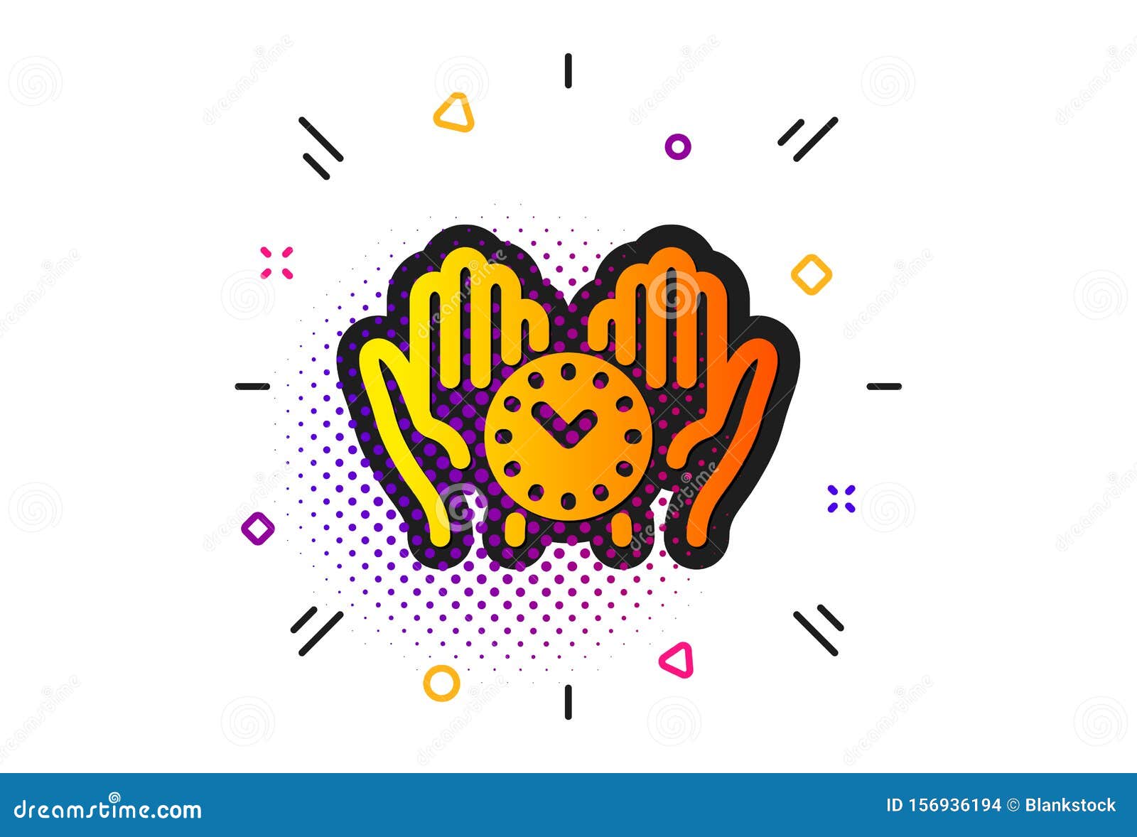 Safe Time Icon. Clock Sign. Office Management. Vector Stock Vector ...
